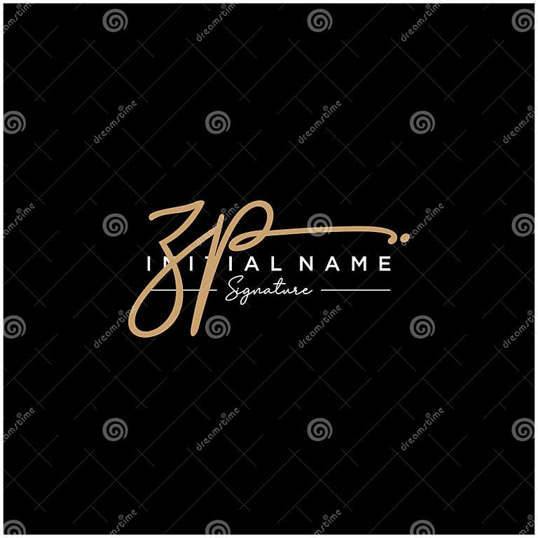 Letter ZP Signature Logo Template Vector Stock Vector - Illustration of ...