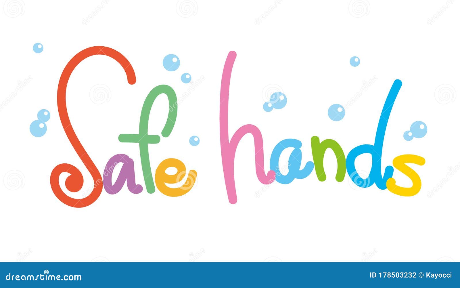 Safe Hands -SNS Hashtag Colorful Stock Vector - Illustration of design ...