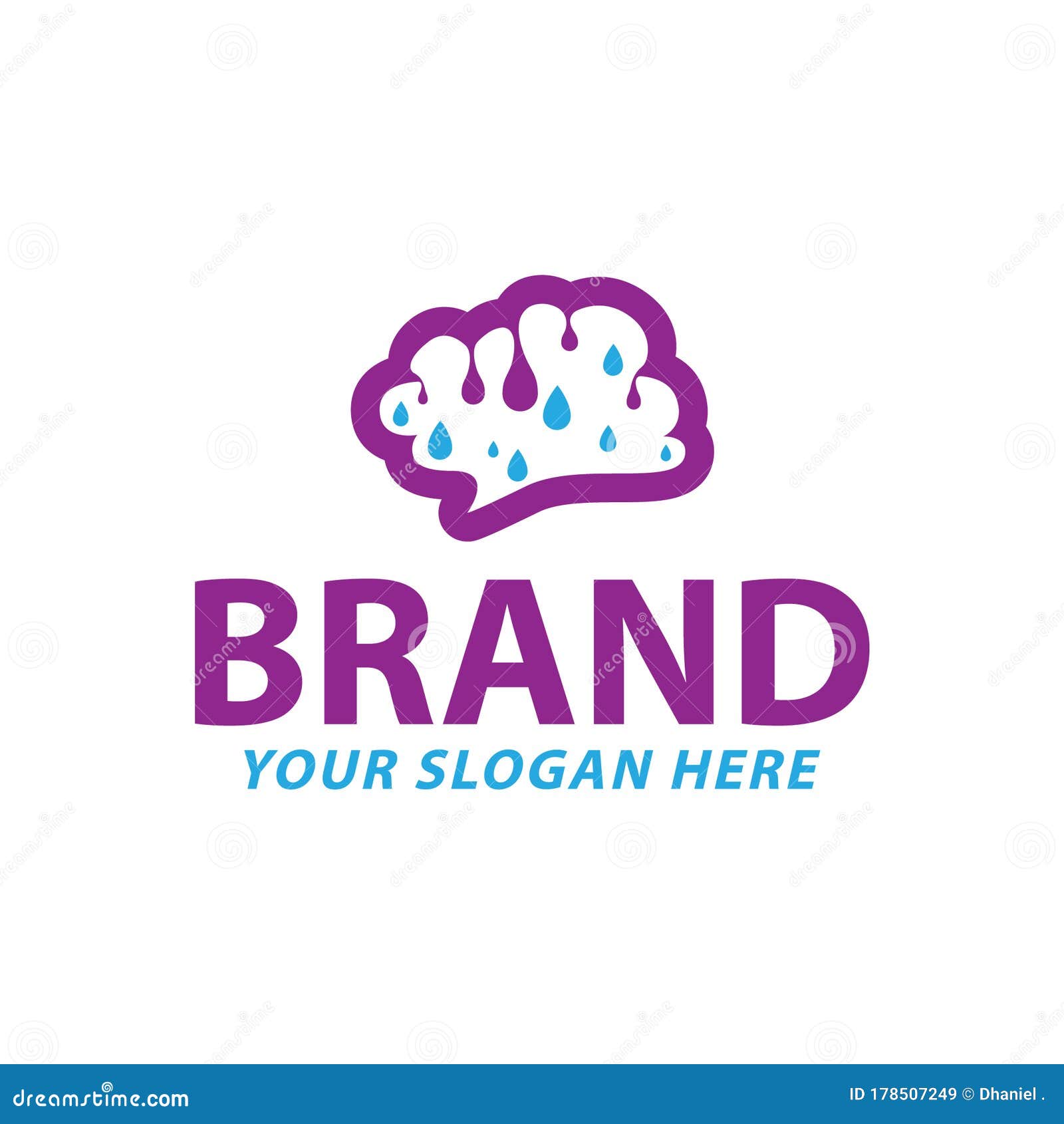 Creative Brain Logo Design, Vector Stock Illustration - Illustration of ...