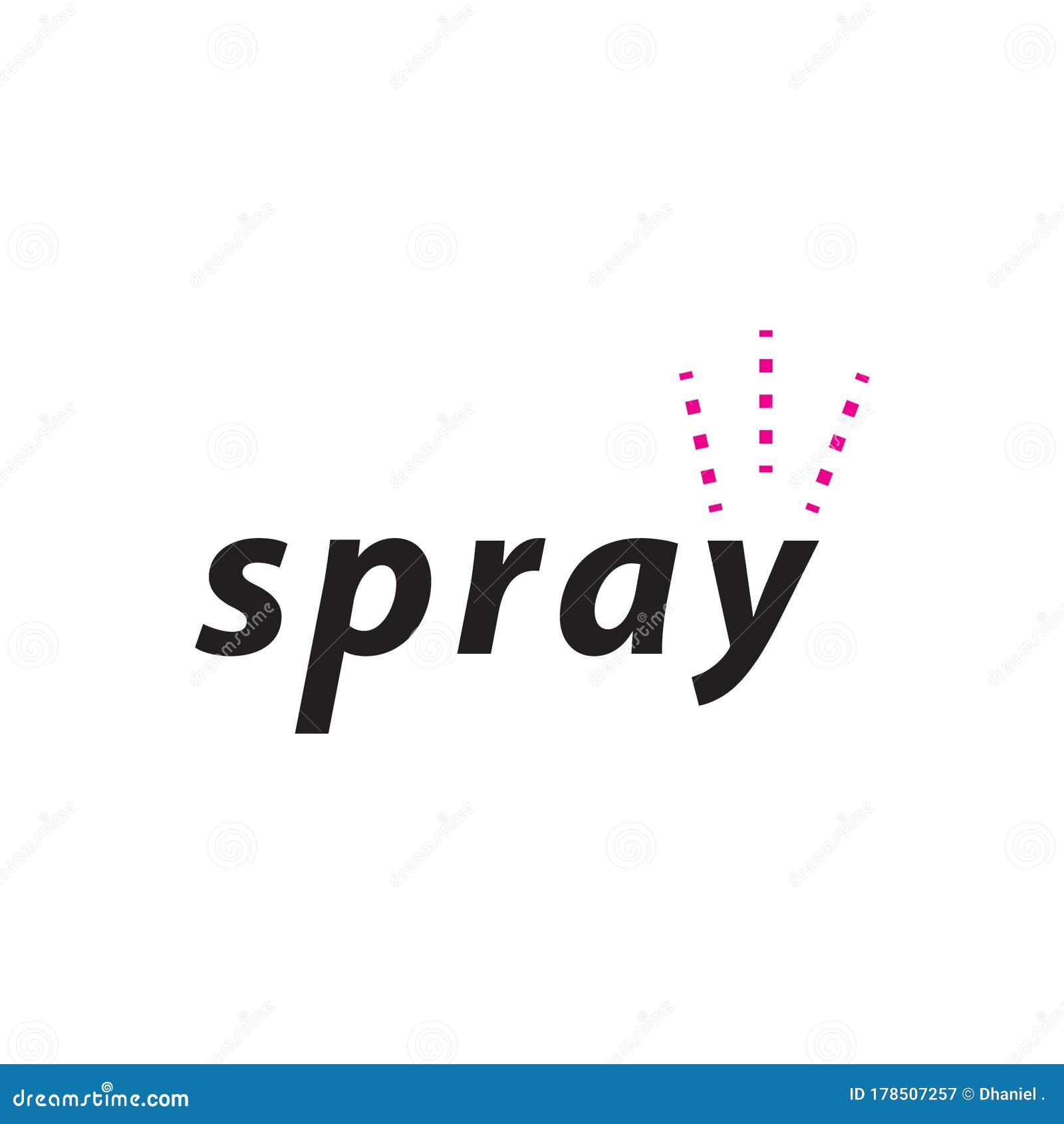 Creative Spray Graphic Logo Design, Vector Stock Illustration ...