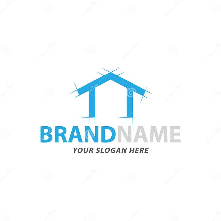 Creative House Sketch Logo Design, Vector Stock Illustration ...