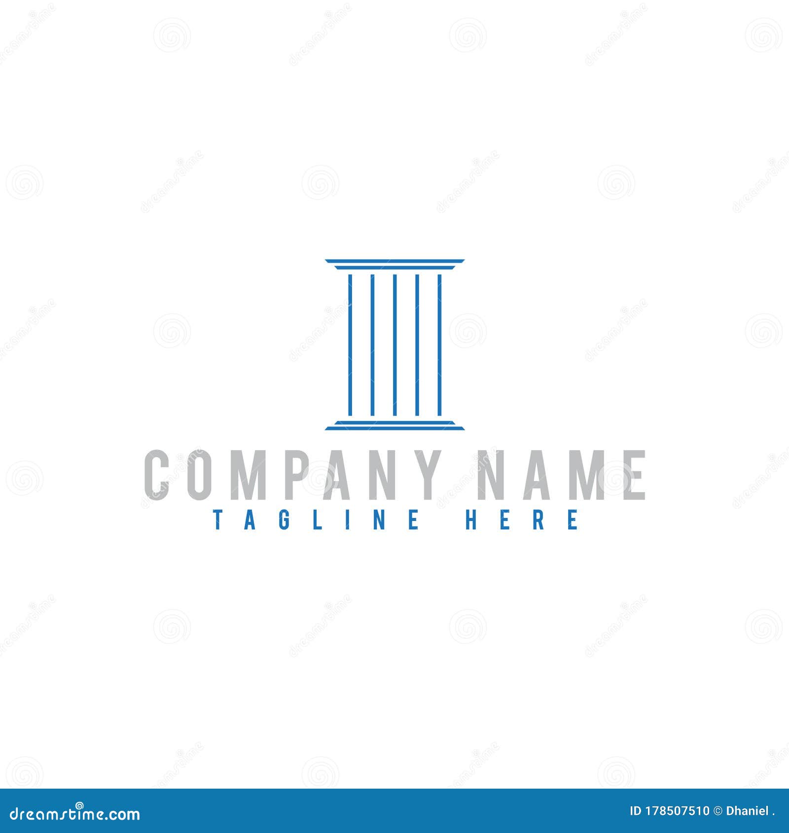 Creative Pillar Logo Design, Vector Stock Illustration - Illustration ...