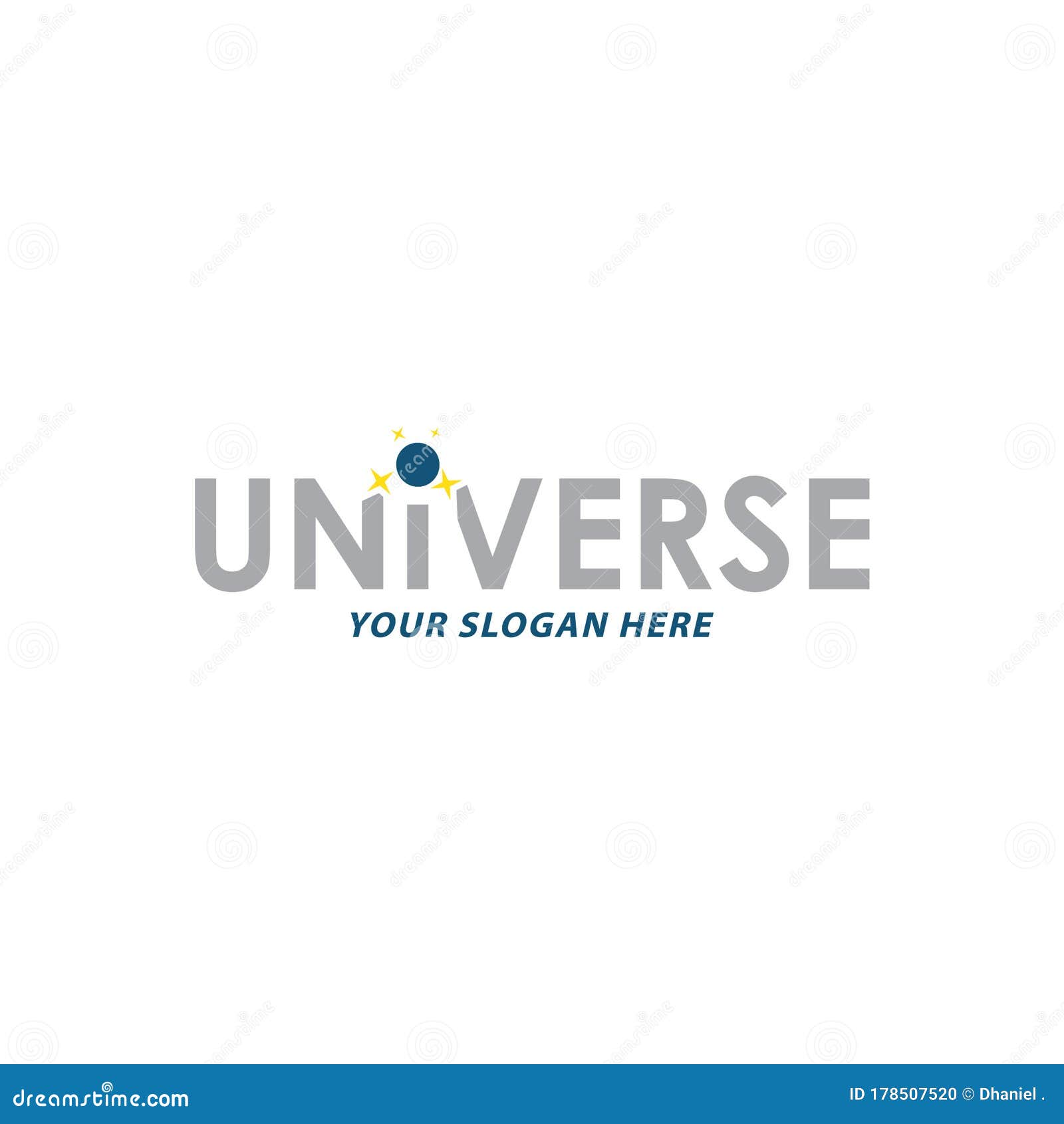 Creative and Clear Universe Logo Design, Vector Stock Illustration ...