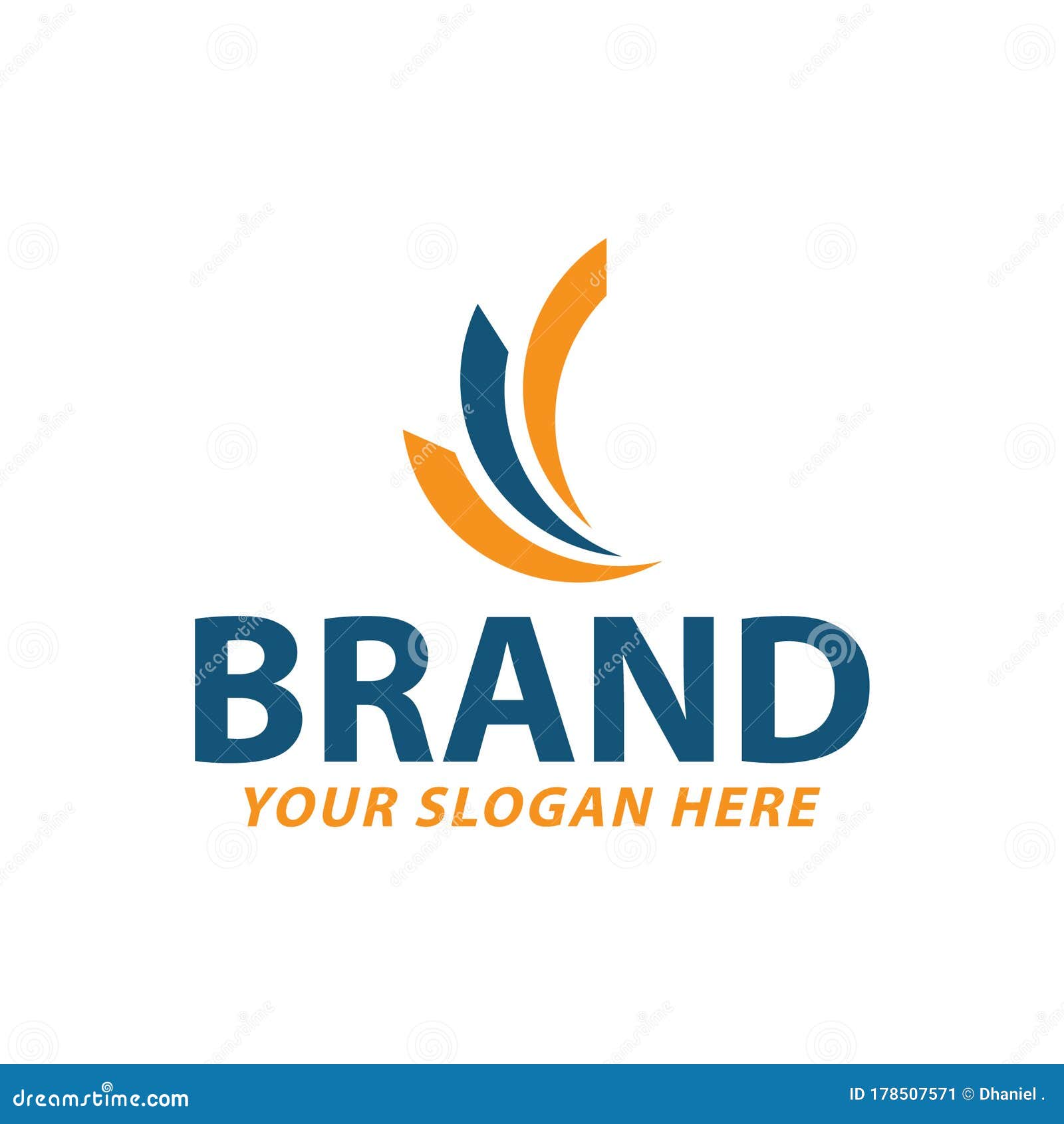 Creative Curved Line Logo Design, Vector Stock Illustration ...