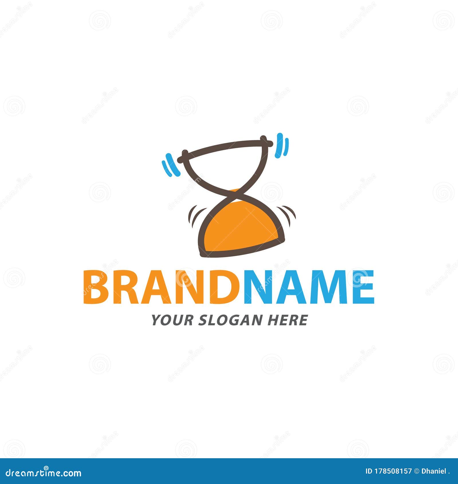 Creative Hour Glass Logo Design, Vector Stock Vector - Illustration of ...