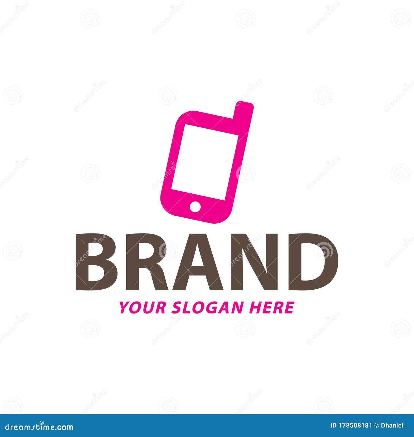 Creative and Simple Phone Icon Logo Design, Vector Stock Illustration ...