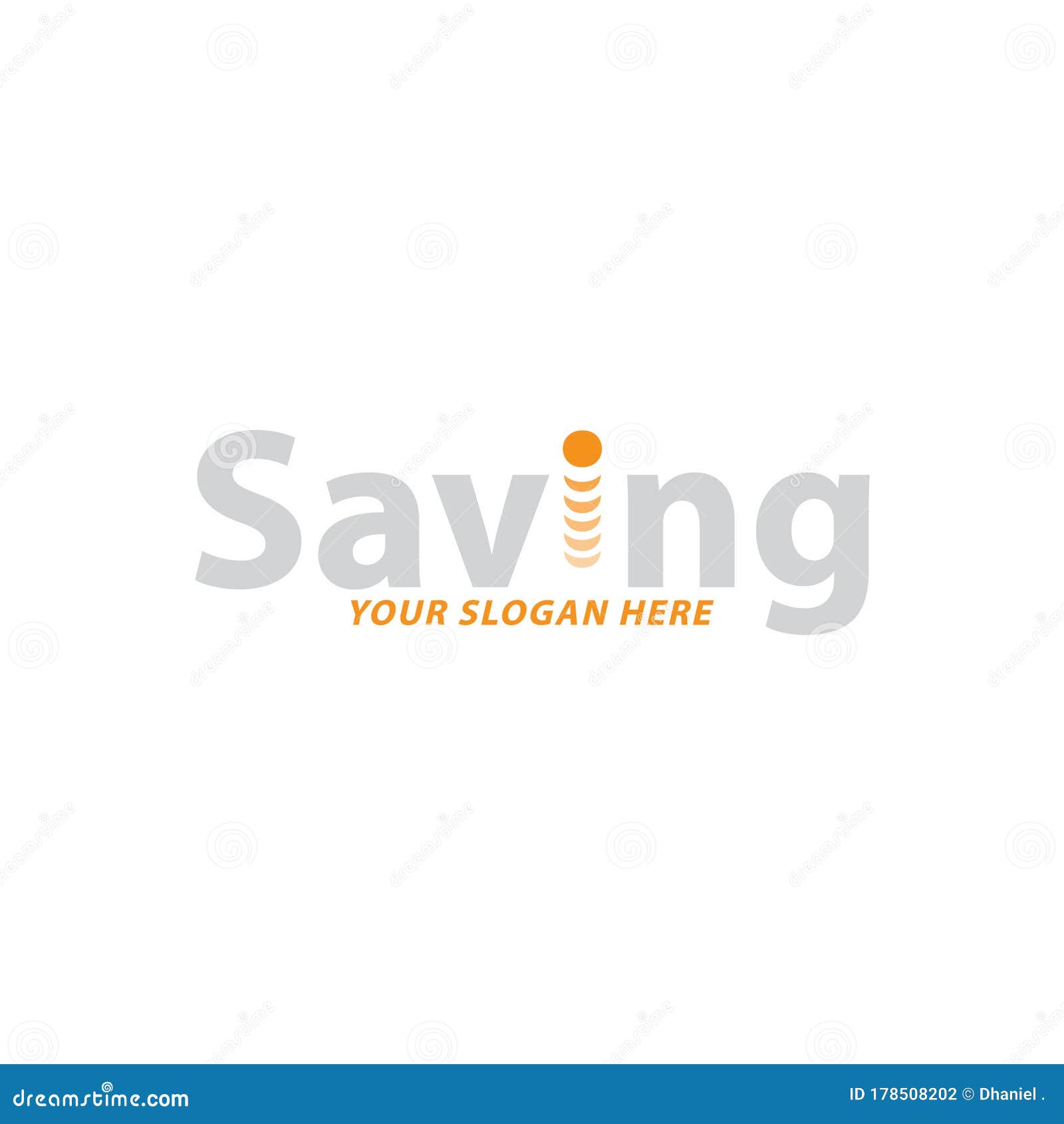 Creative and Simple Saving Logo Design, Vector Stock Illustration ...