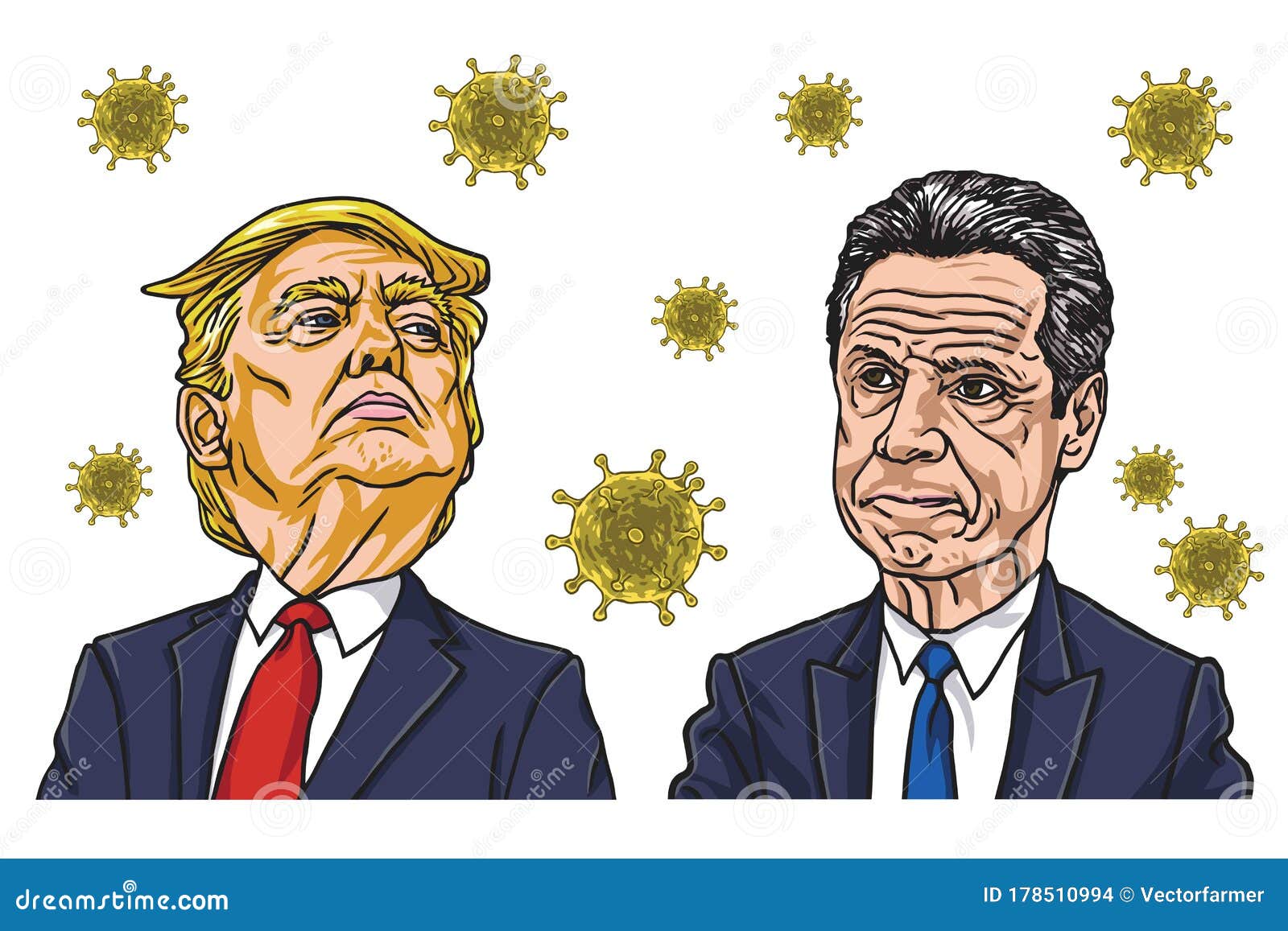 Andrew Cuomo New York Governor and Donald Trump Face To Face with ...