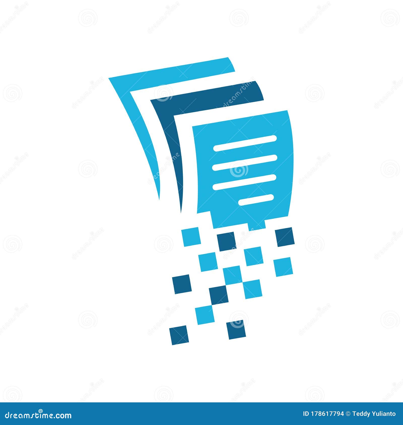 Simple Logo Design Document Stock Vector - Illustration of finance ...