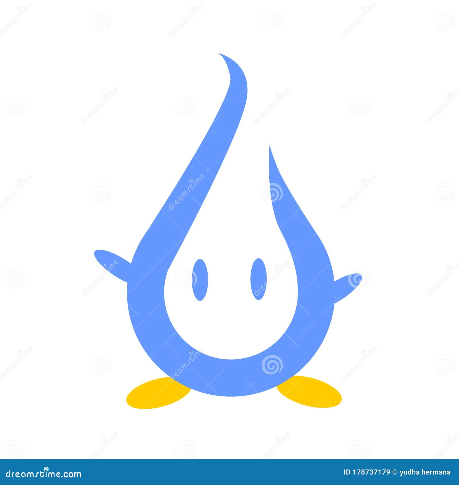Cartoon Character of Water Icon for Your Flyer or Presentation Stock ...