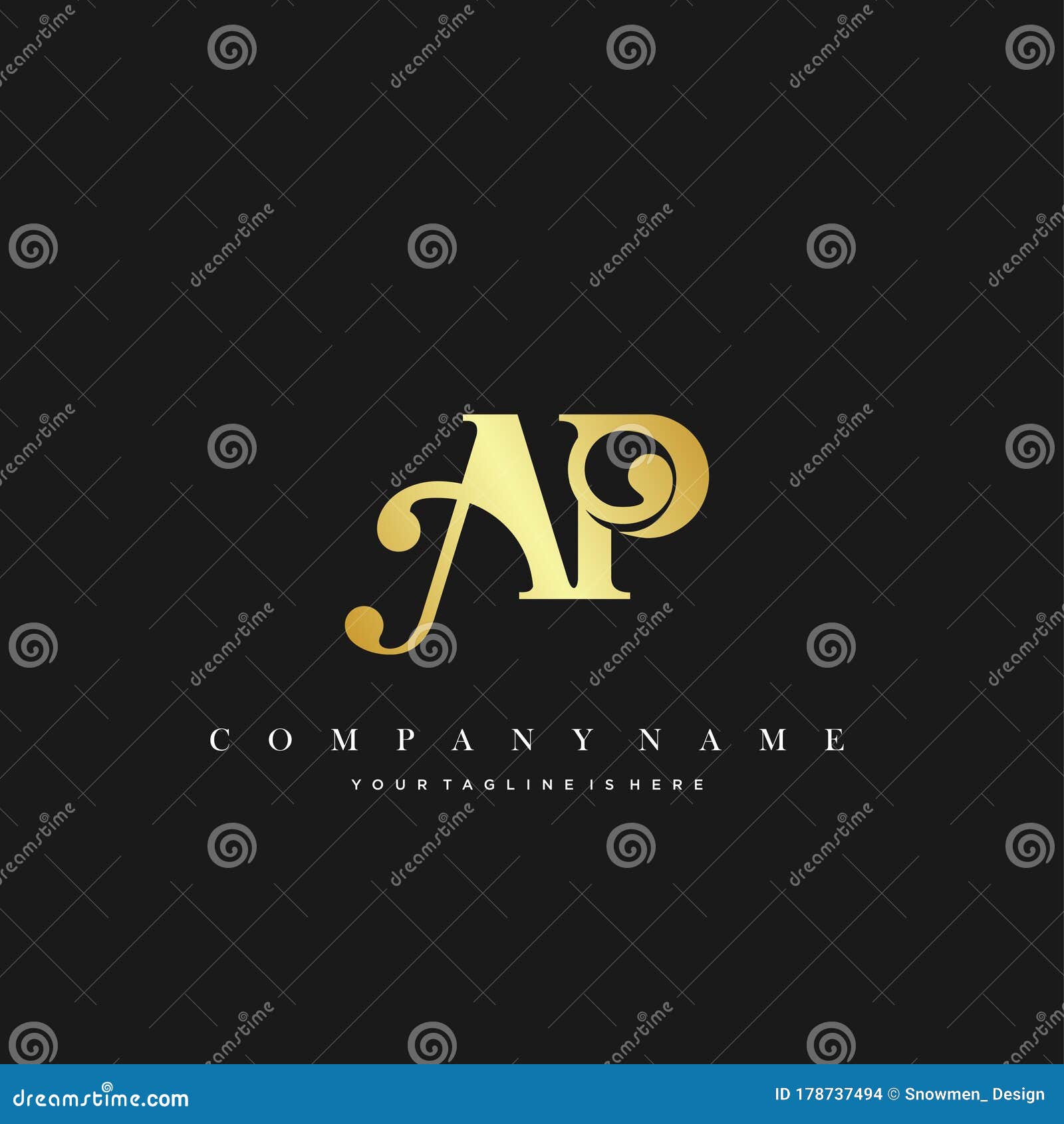 Initial Letter AP Logo Template Design Stock Vector - Illustration of ...