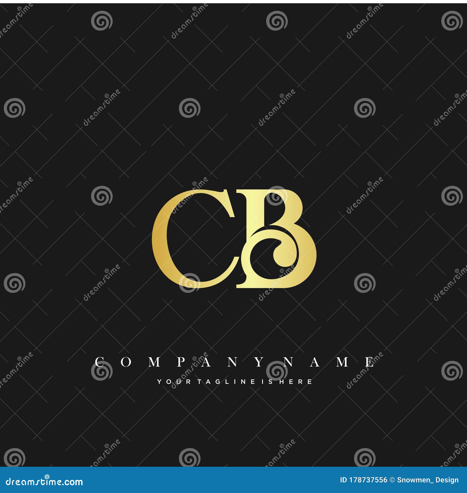 Initial Letter CB Logo Template Design Stock Vector - Illustration of ...