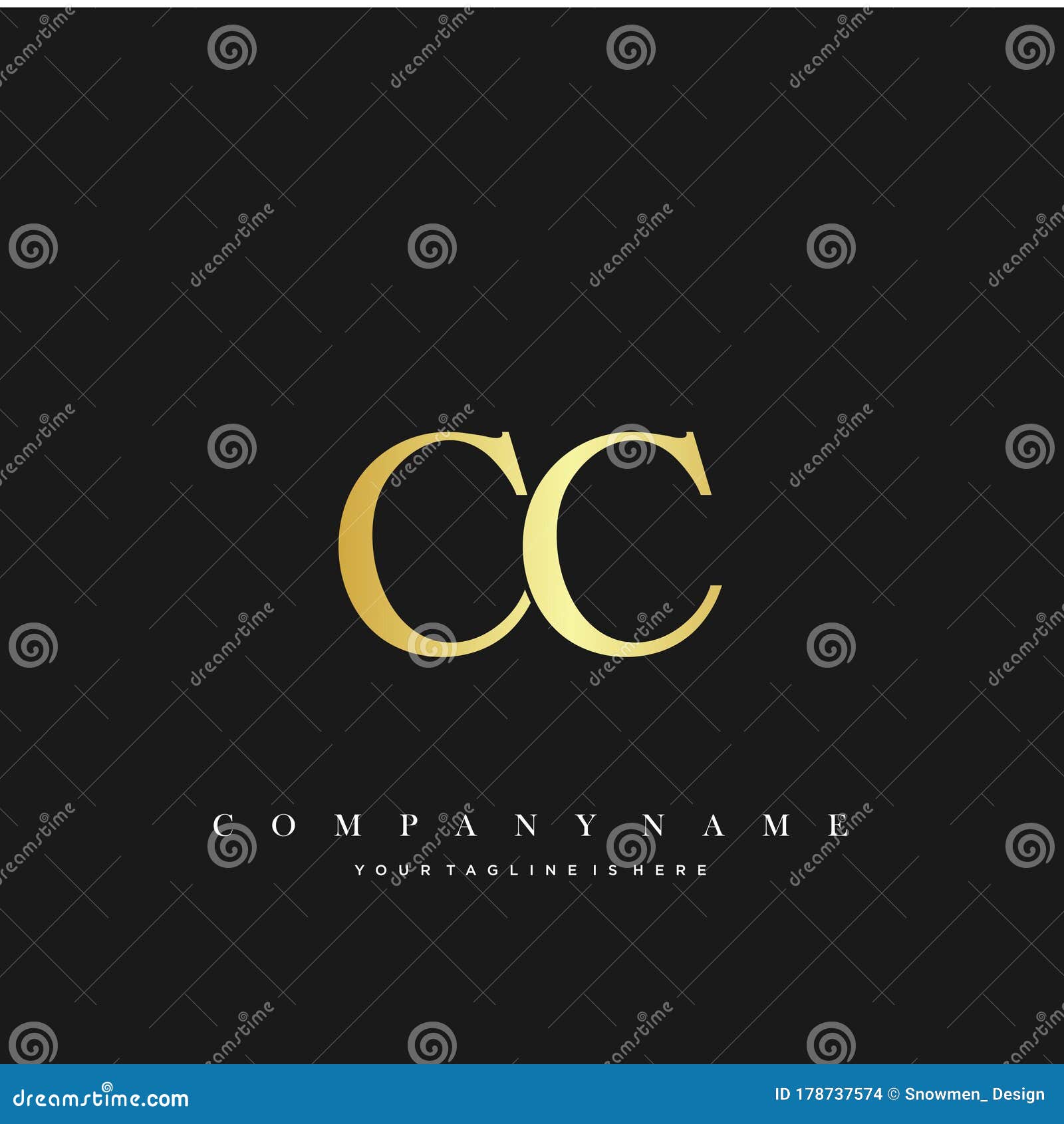 Initial Letter CC Logo Template Design Stock Vector - Illustration of ...