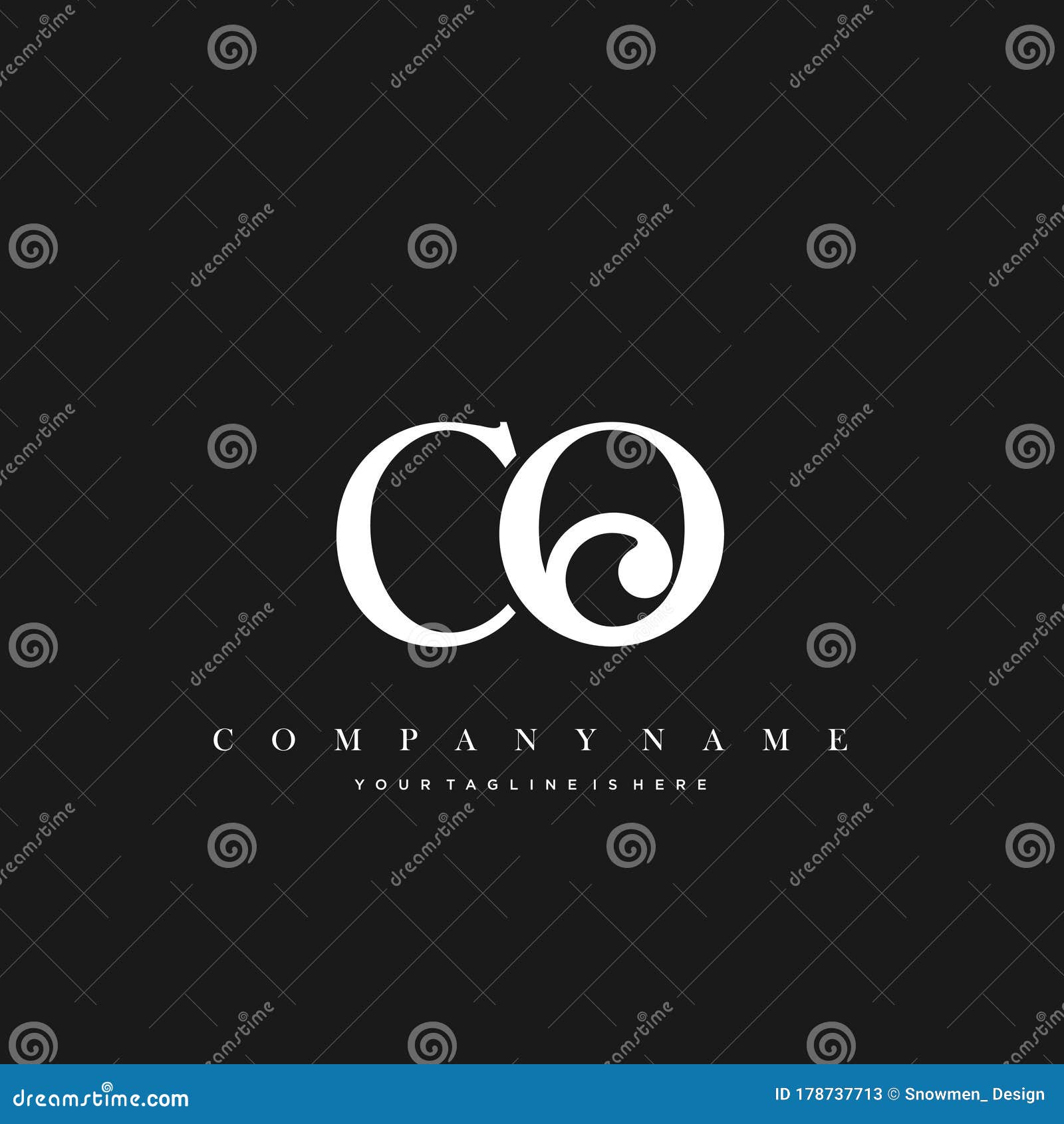 Initial Letter CO Logo Template Design Stock Vector - Illustration of ...