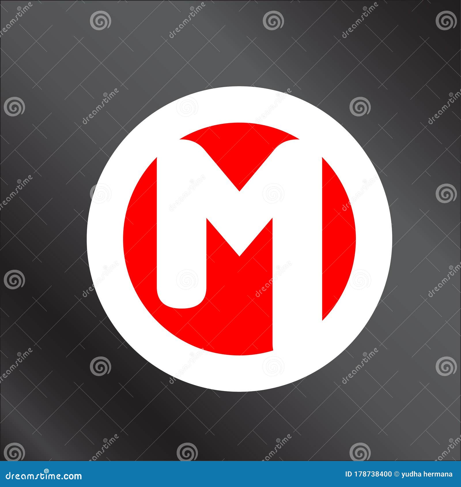 Round Letter M Where Have Sigma Symbol Vector Logo for Your Business ...