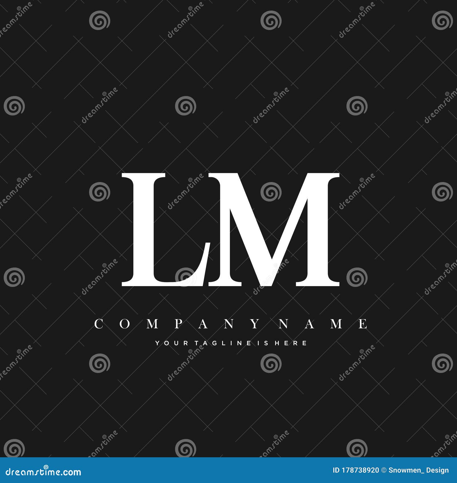 Initial Letter LM Logo Template Design Stock Vector - Illustration of ...