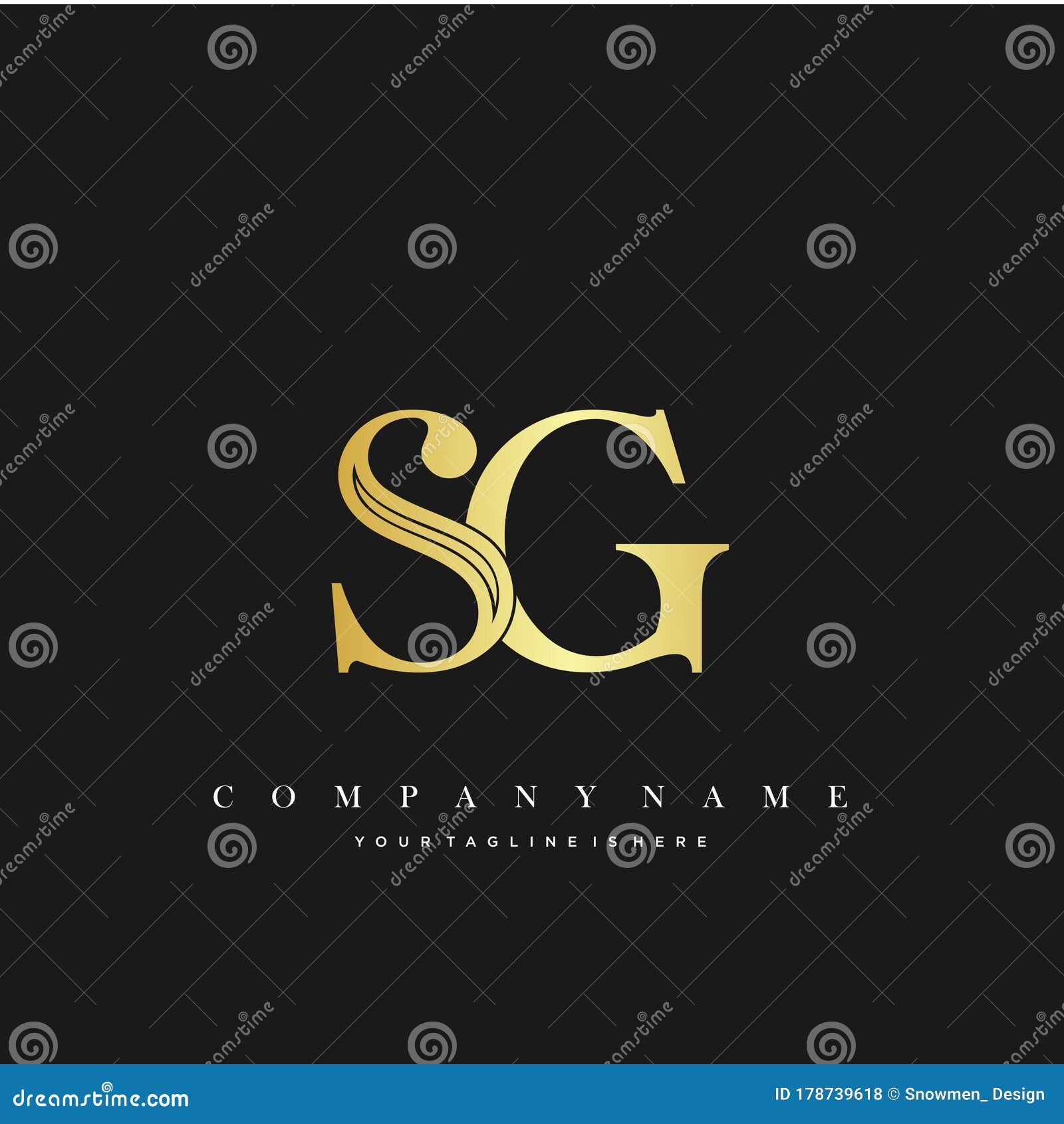 Initial Letter SG Logo Template Design Stock Vector - Illustration of ...