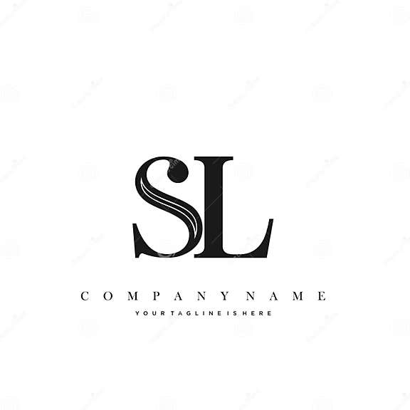 Initial Letter SL Logo Template Design Stock Vector - Illustration of ...