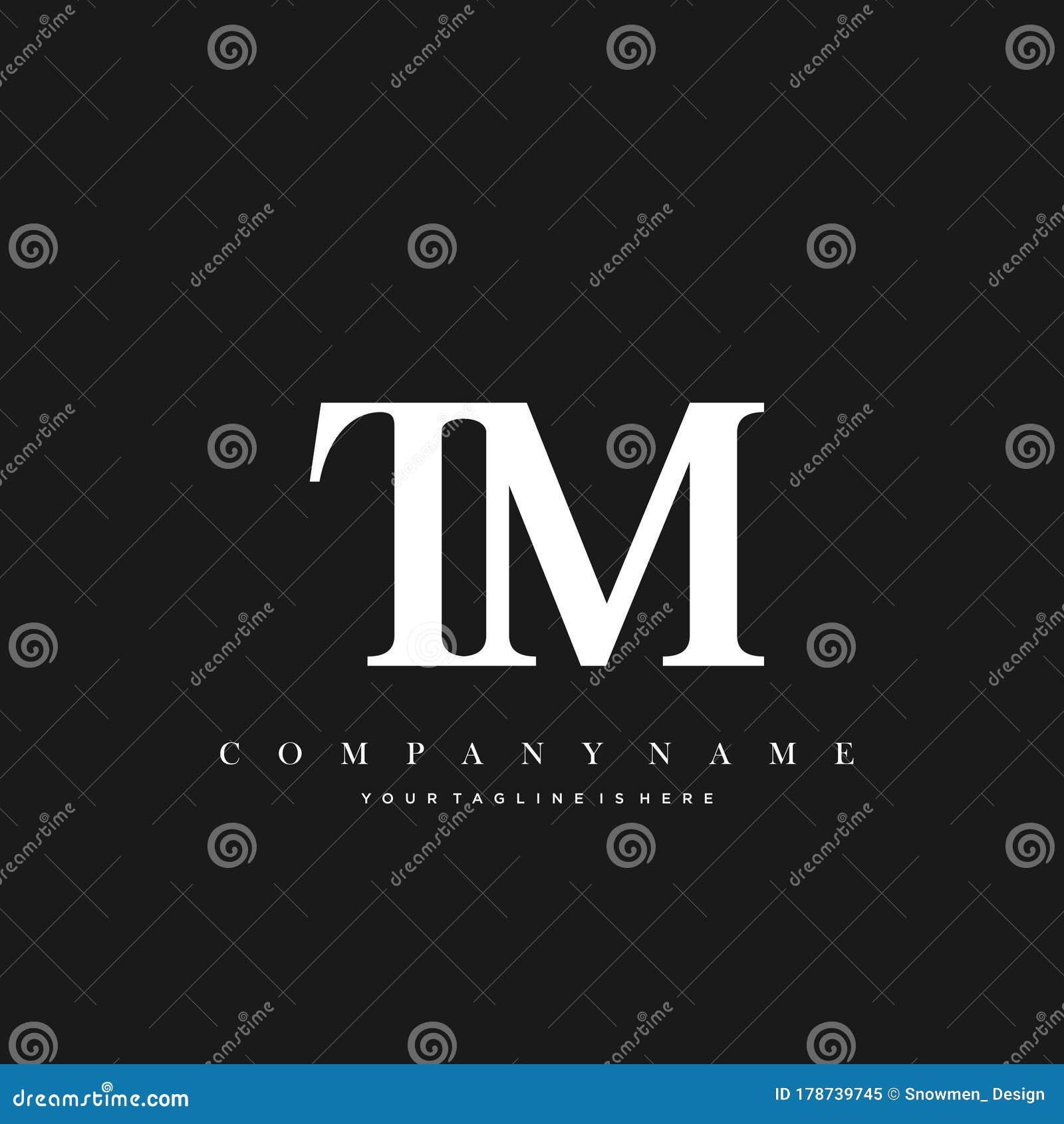 Initial Letter TM Logo Template Design Stock Vector - Illustration of ...