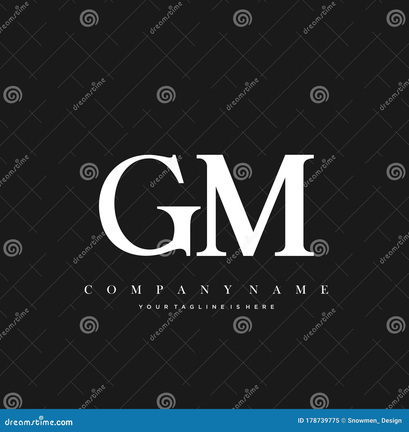 Initial Letter GM Logo Template Design Stock Vector - Illustration of ...