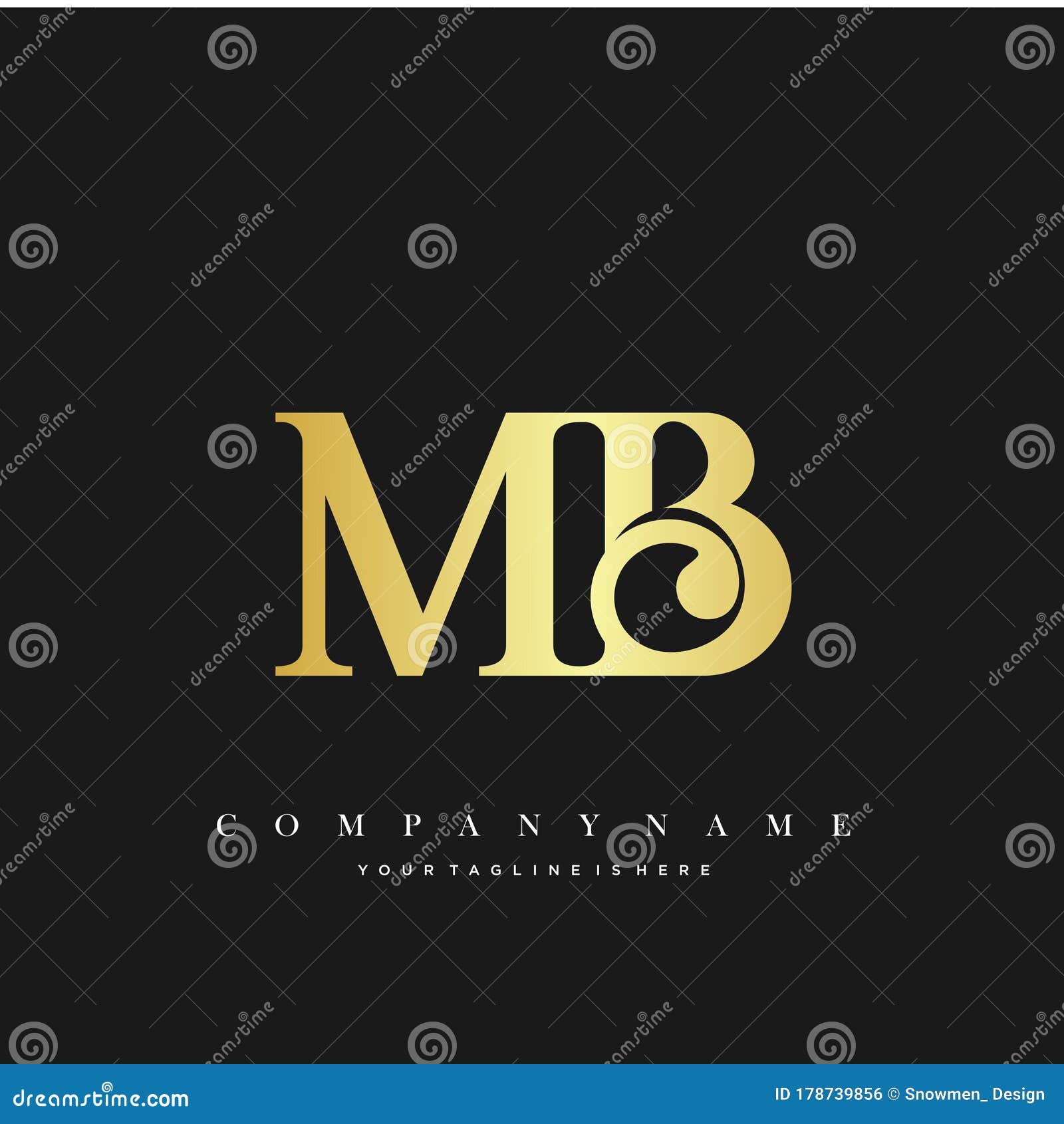 Initial Letter MB Logo Template Design Stock Vector - Illustration of ...