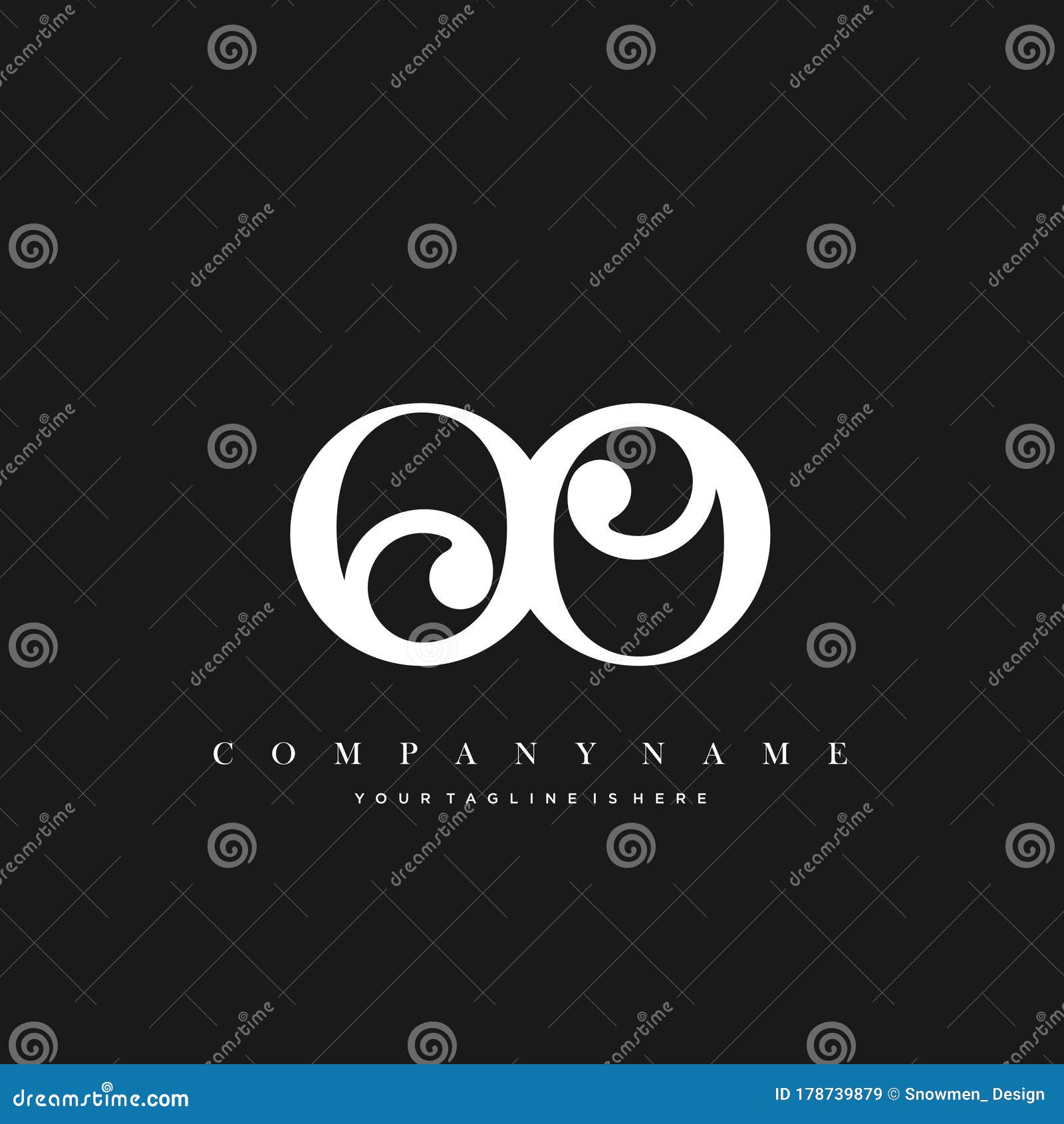 Initial Letter OO Logo Template Design Stock Vector - Illustration of ...