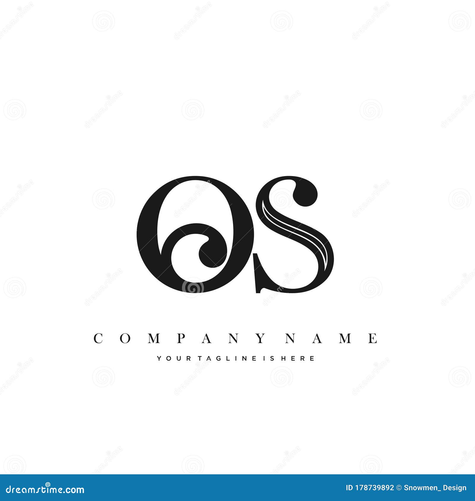 Initial Letter OS Logo Template Design Stock Vector - Illustration of ...