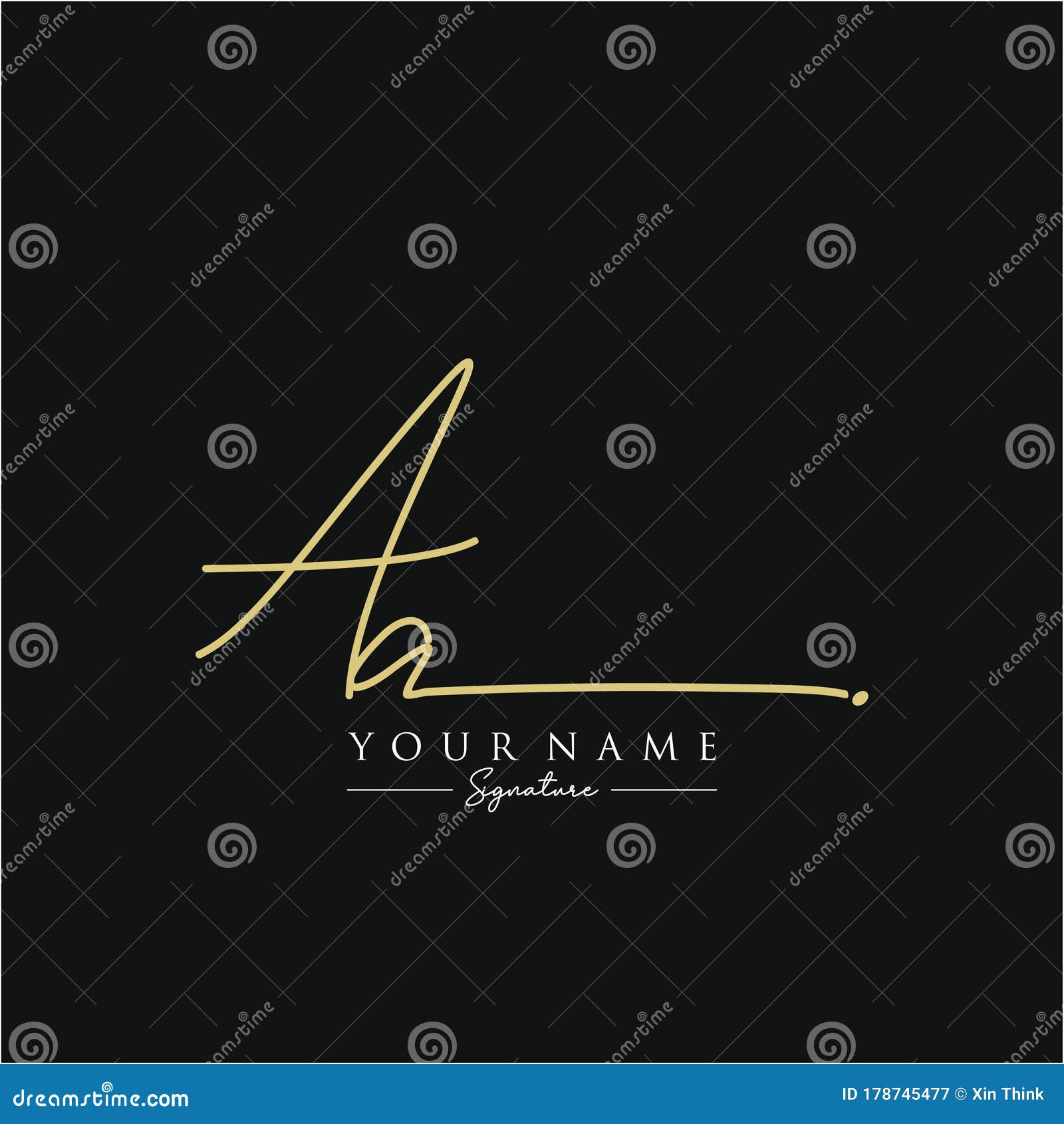Letter AA Signature Logo Template Vector Stock Vector - Illustration of ...