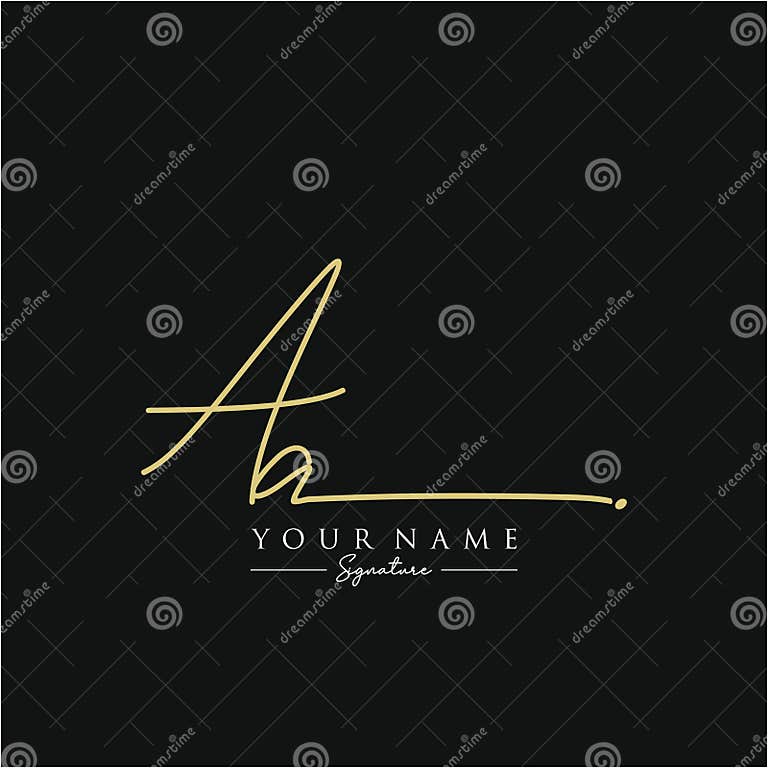 Letter AA Signature Logo Template Vector Stock Vector - Illustration of ...