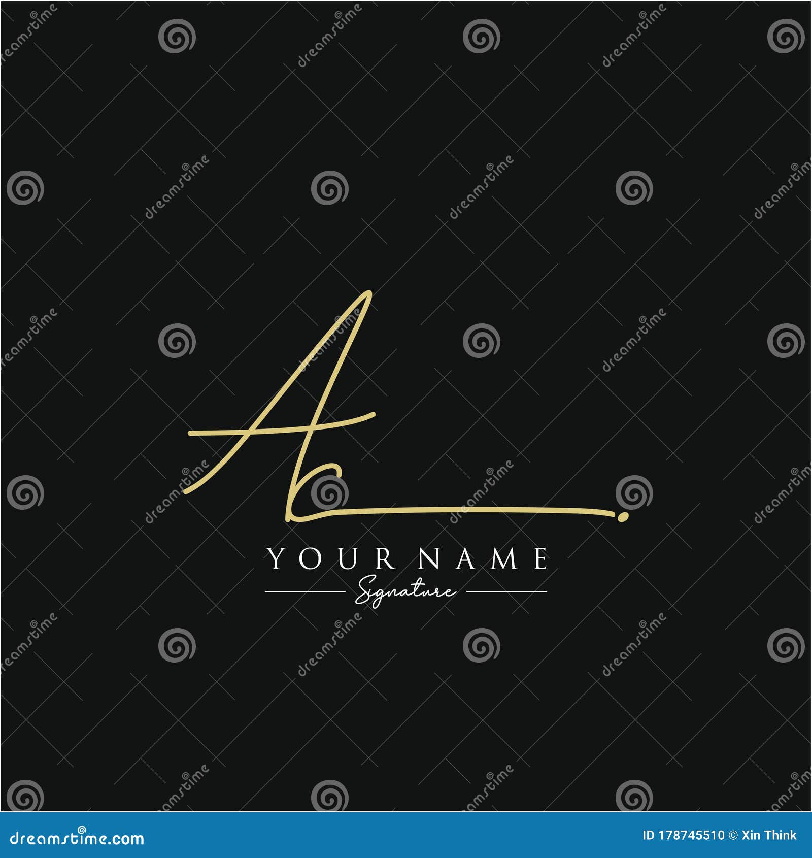 Letter AC Signature Logo Template Vector Stock Vector - Illustration of ...