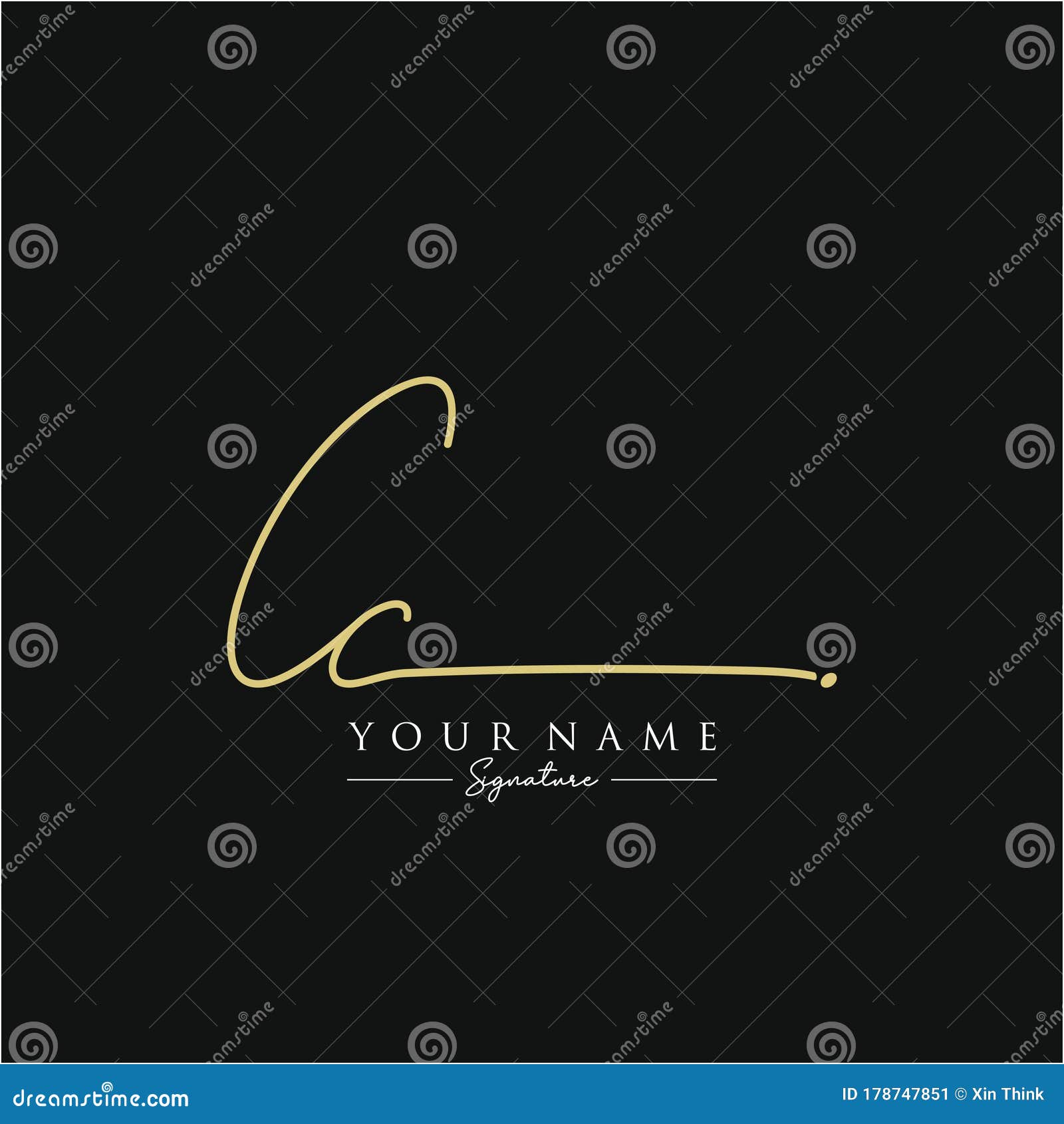 Letter CC Signature Logo Template Vector Stock Vector - Illustration of ...