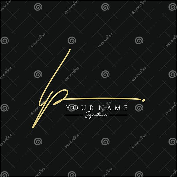 Letter IP Signature Logo Template Vector Stock Vector - Illustration of ...
