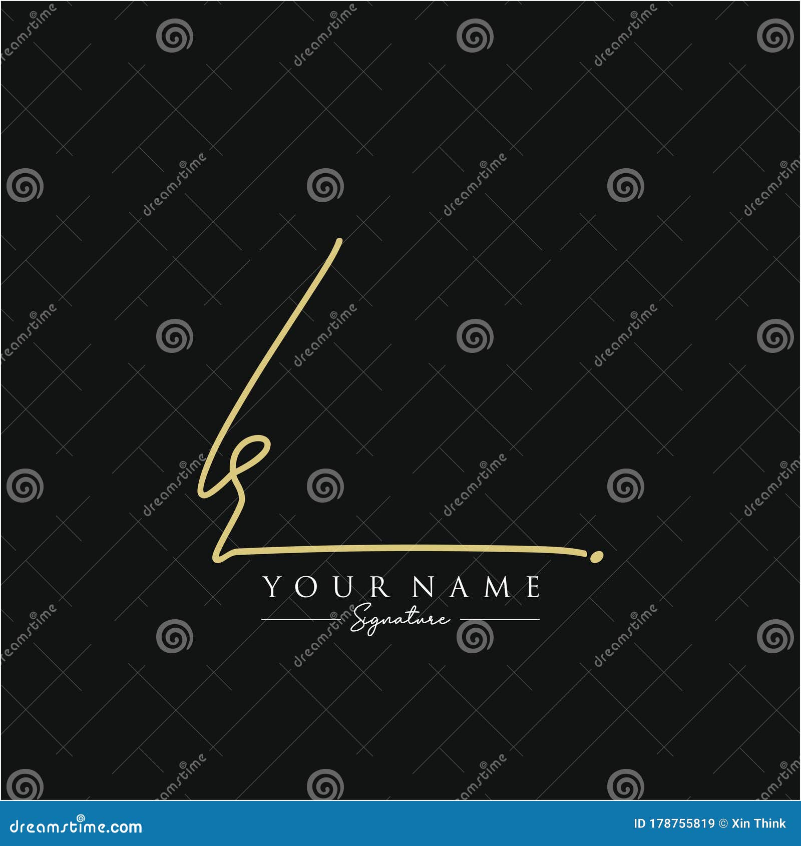 Letter LR Signature Logo Template Vector Stock Vector - Illustration of ...