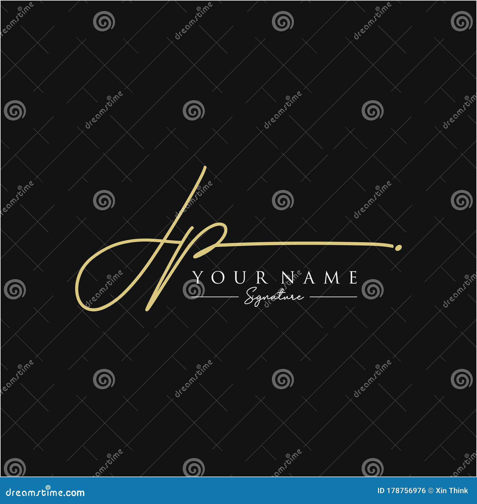 Letter JP Signature Logo Template Vector Stock Vector - Illustration of ...