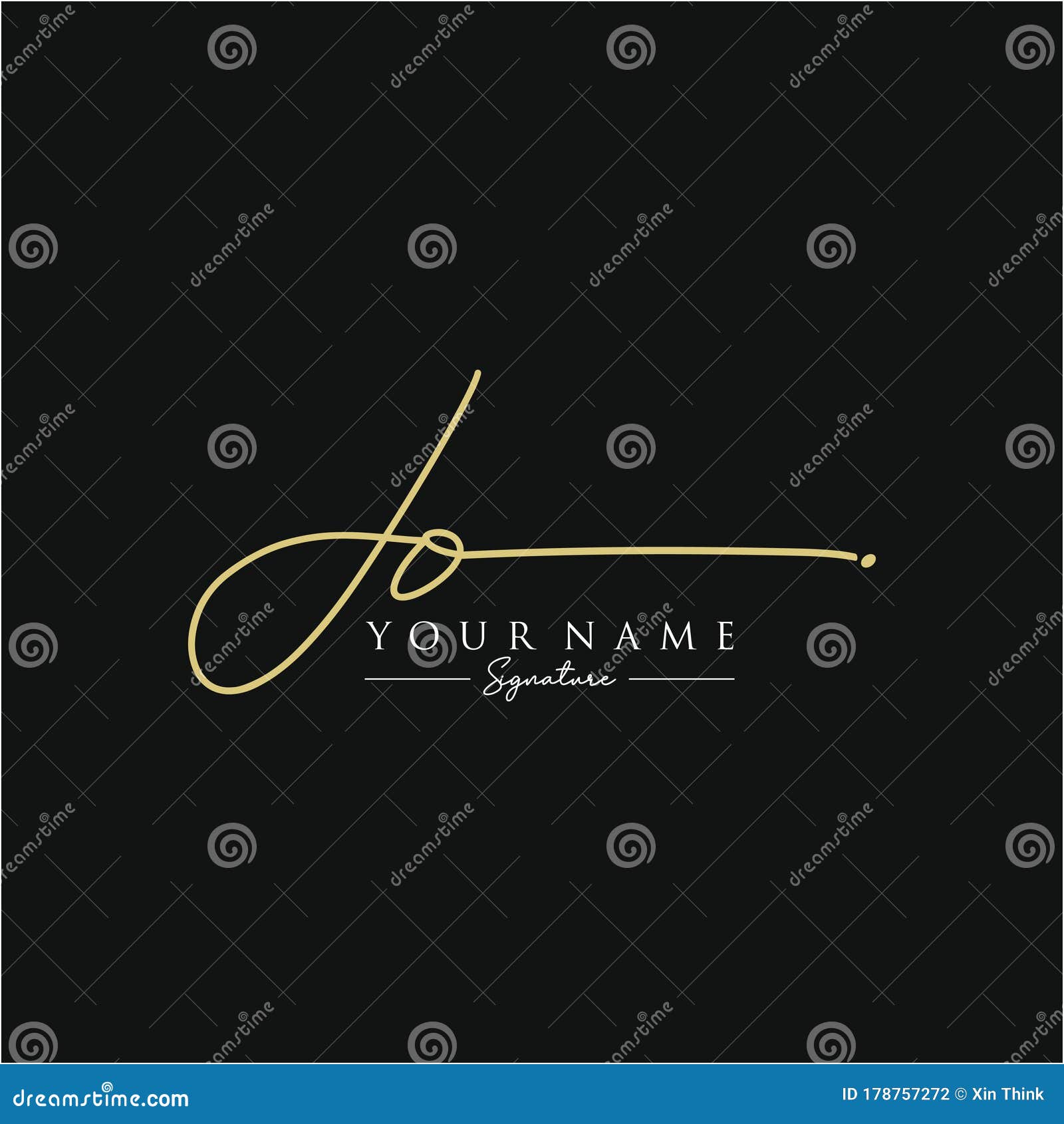 Letter JO Signature Logo Template Vector Stock Vector - Illustration of ...