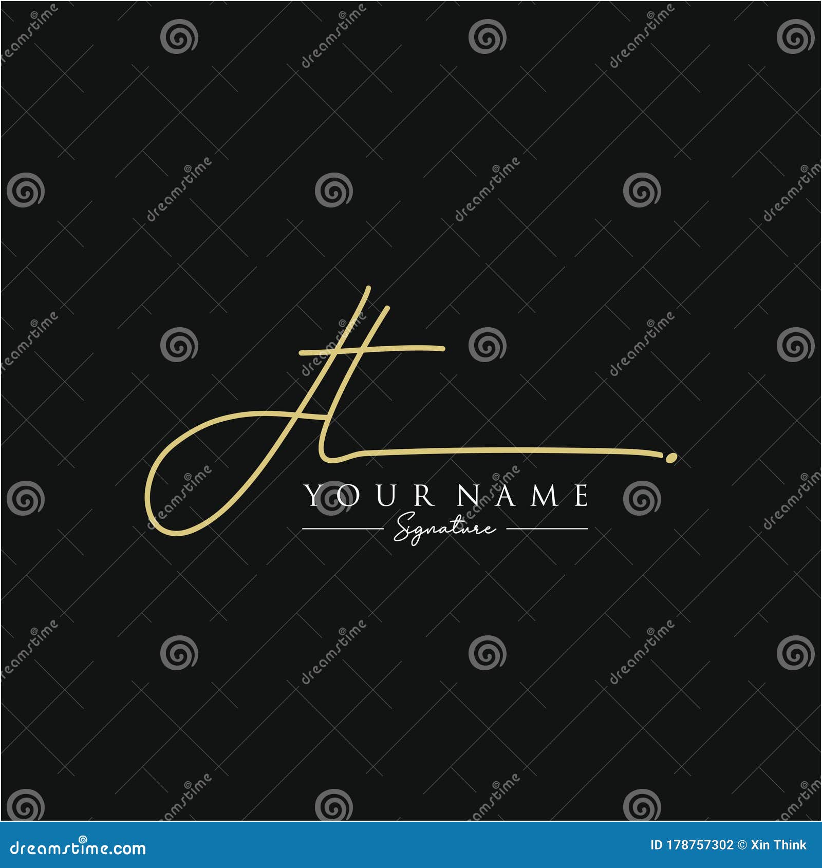 Letter JT Signature Logo Template Vector Stock Vector - Illustration of ...