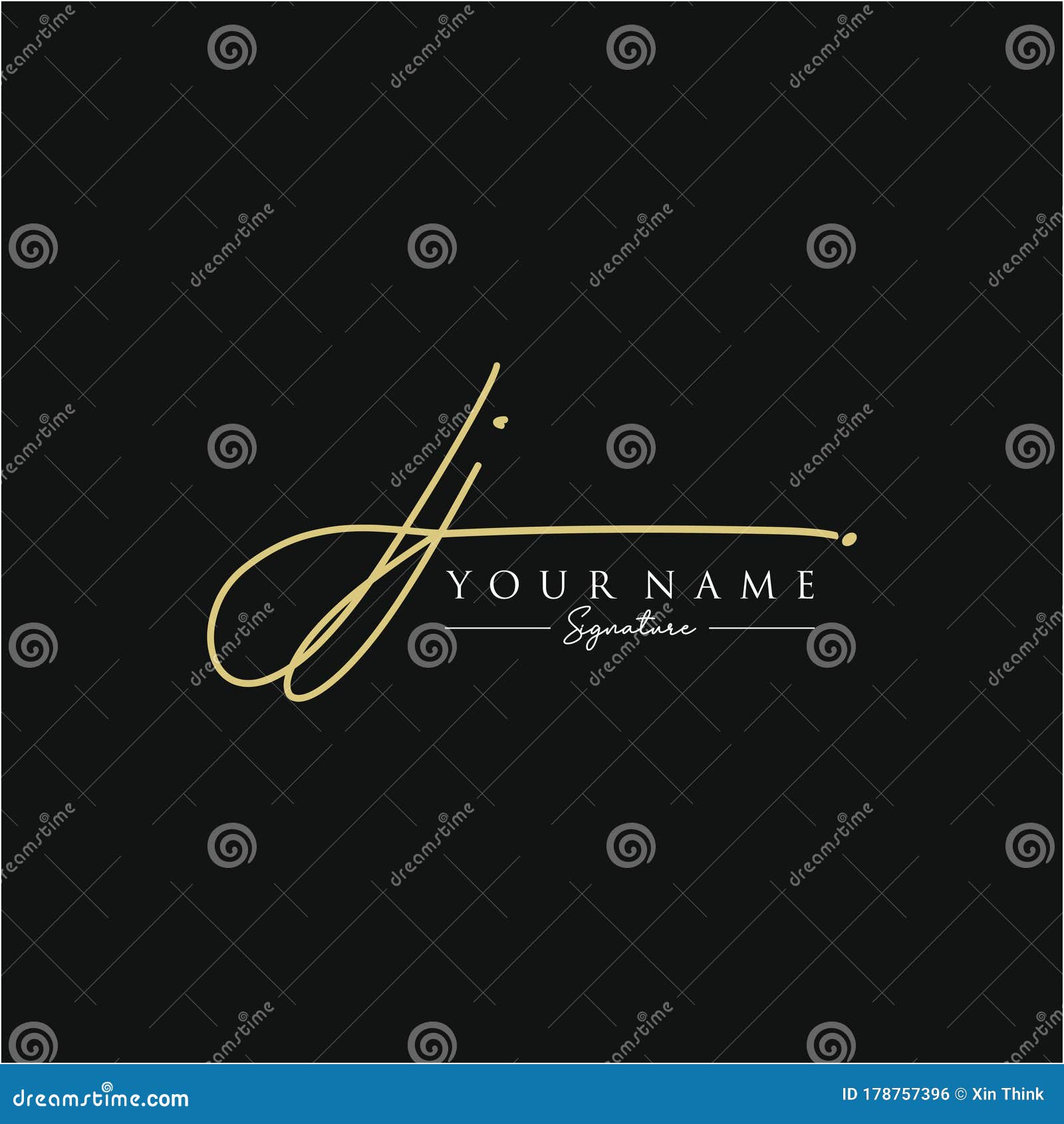 Letter JJ Signature Logo Template Vector Stock Vector - Illustration of ...