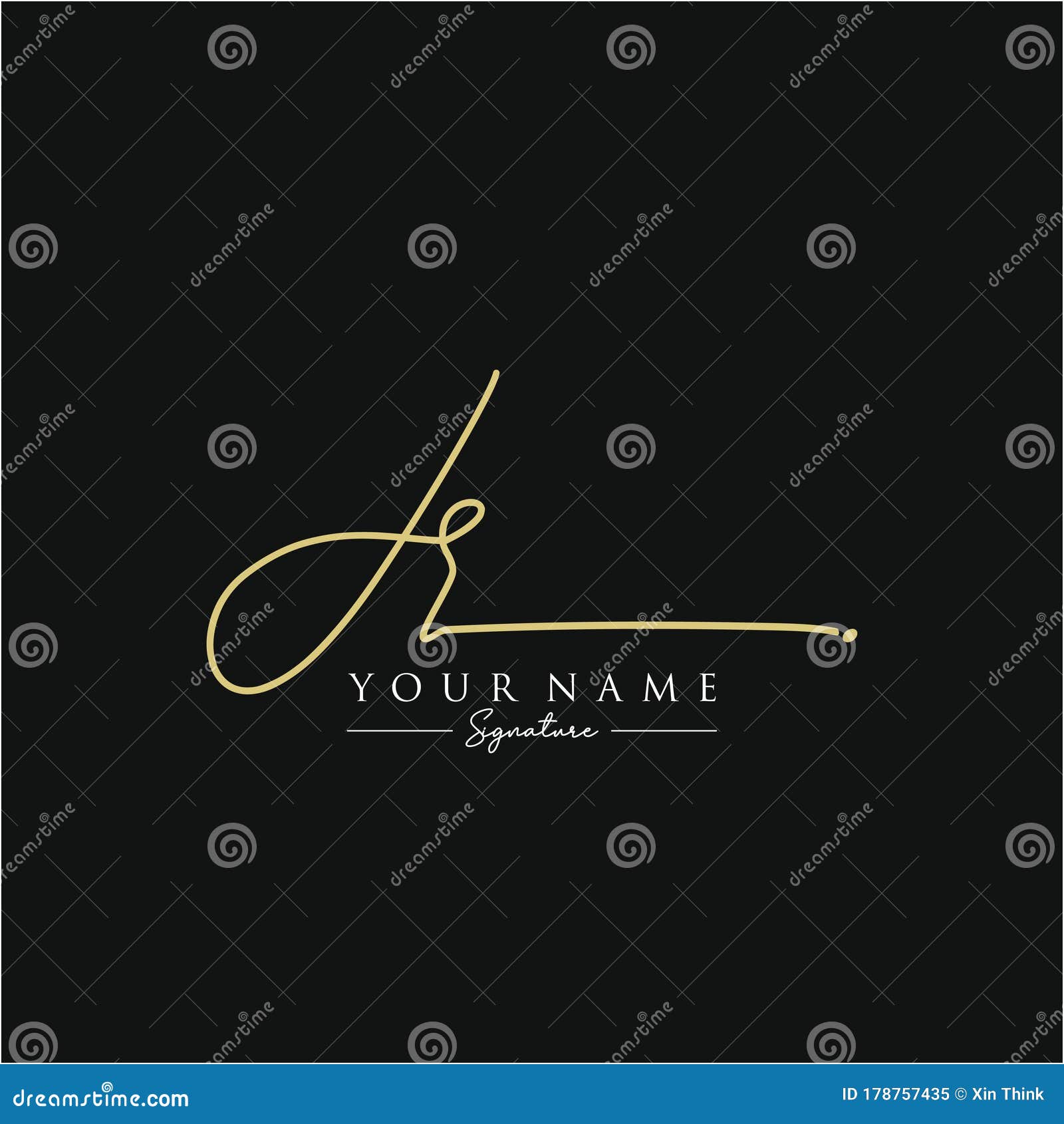 Letter JR Signature Logo Template Vector Stock Vector - Illustration of ...