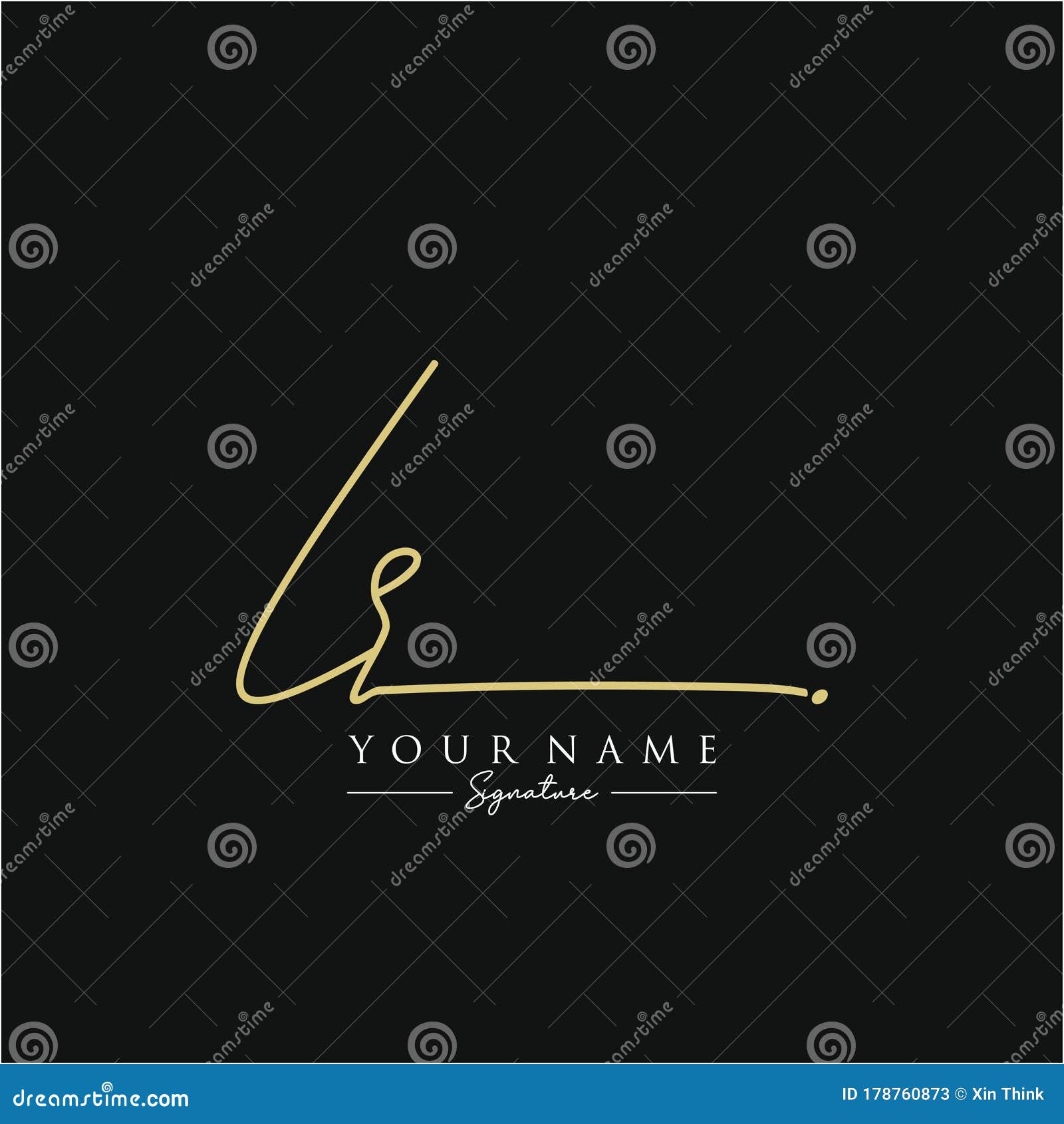 Letter LR Signature Logo Template Vector Stock Vector - Illustration of ...