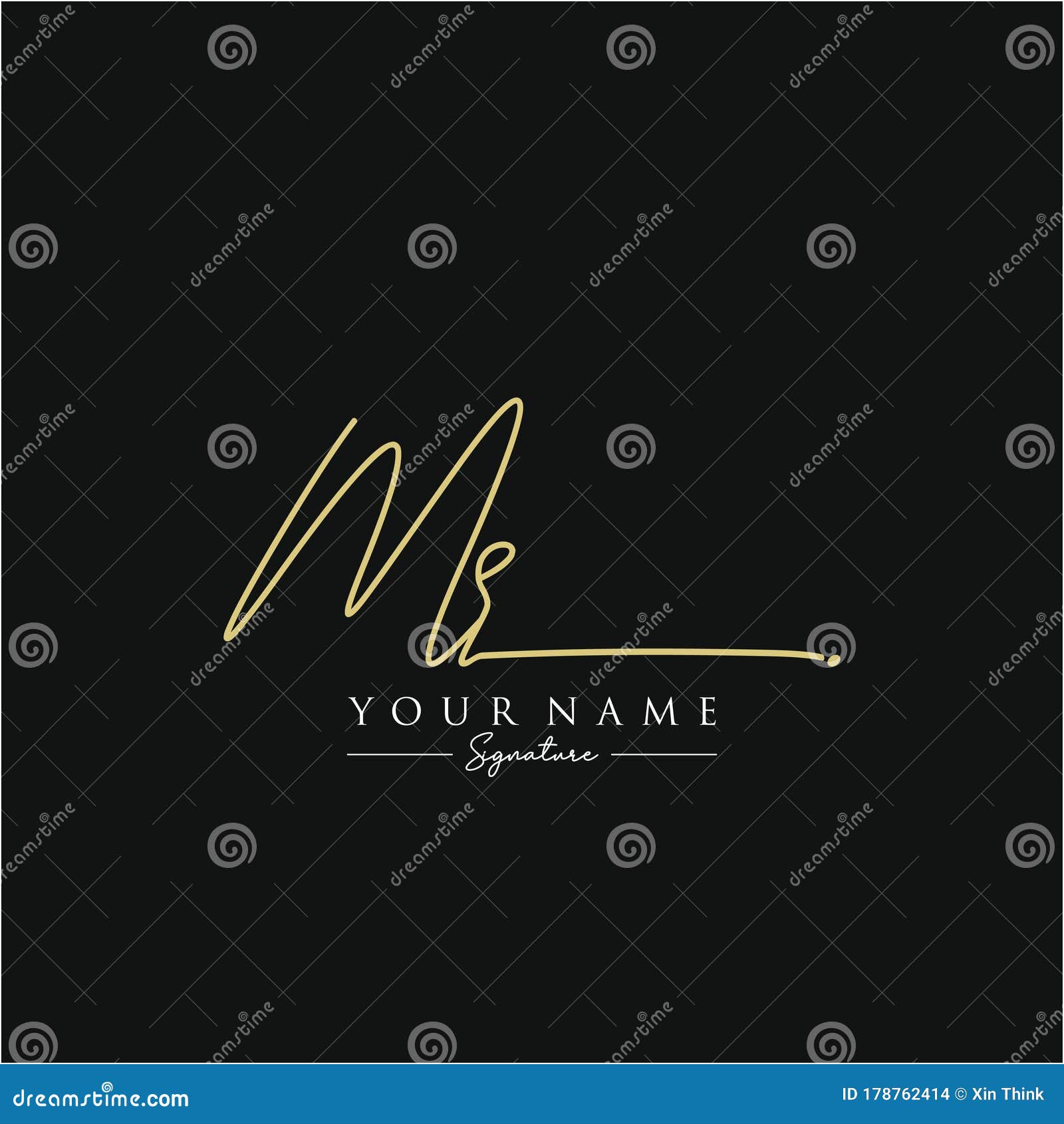 Letter MR Signature Logo Template Vector Stock Vector - Illustration of ...