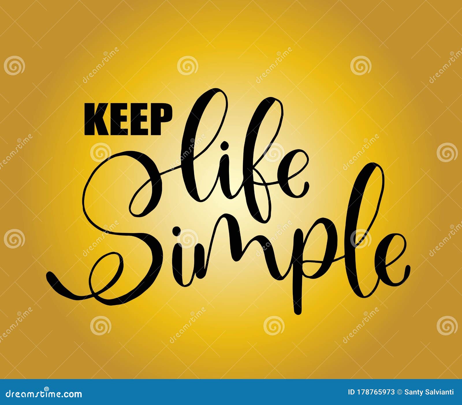 Keep Life Simple Hand Lettering, Inscription, Motivation and ...