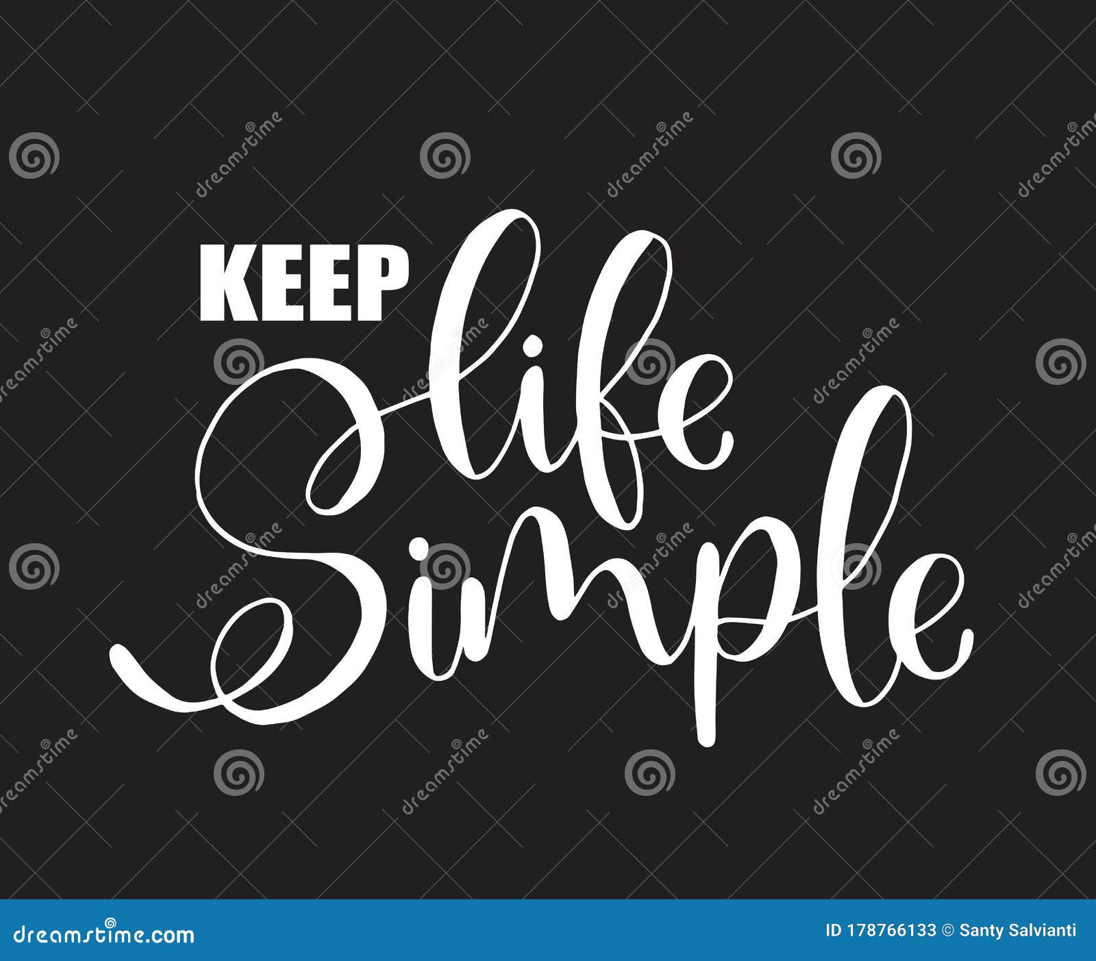 Keep Life Simple Hand Lettering, Inscription, Motivation and ...