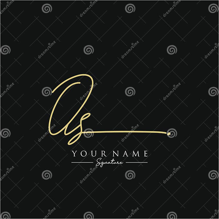 Letter OS Signature Logo Template Vector Stock Vector - Illustration of ...