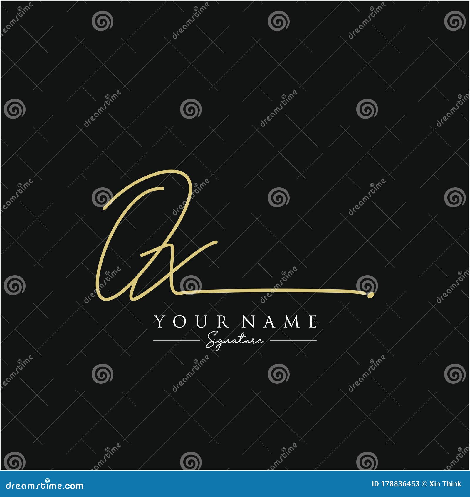 Letter OX Signature Logo Template Vector Stock Vector - Illustration of ...