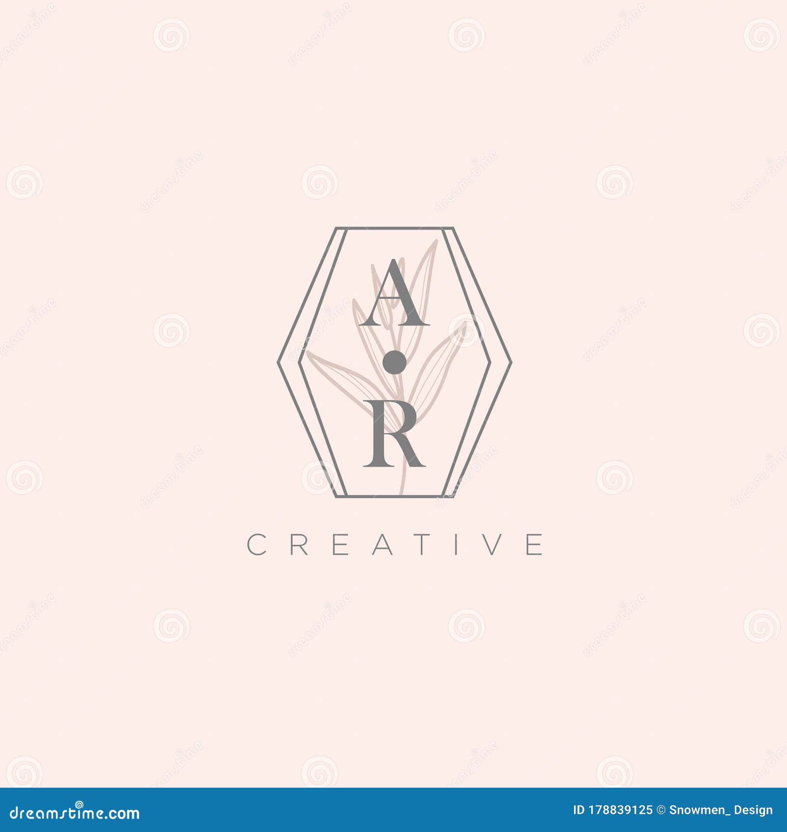 AR Beauty Vector Initial Logo, Wedding, Fashion, Jewerly, Boutique ...