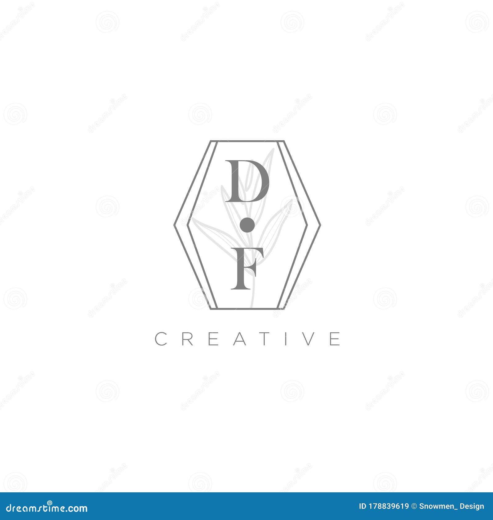 DF Beauty Vector Initial Logo, Wedding, Fashion, Jewerly, Boutique ...