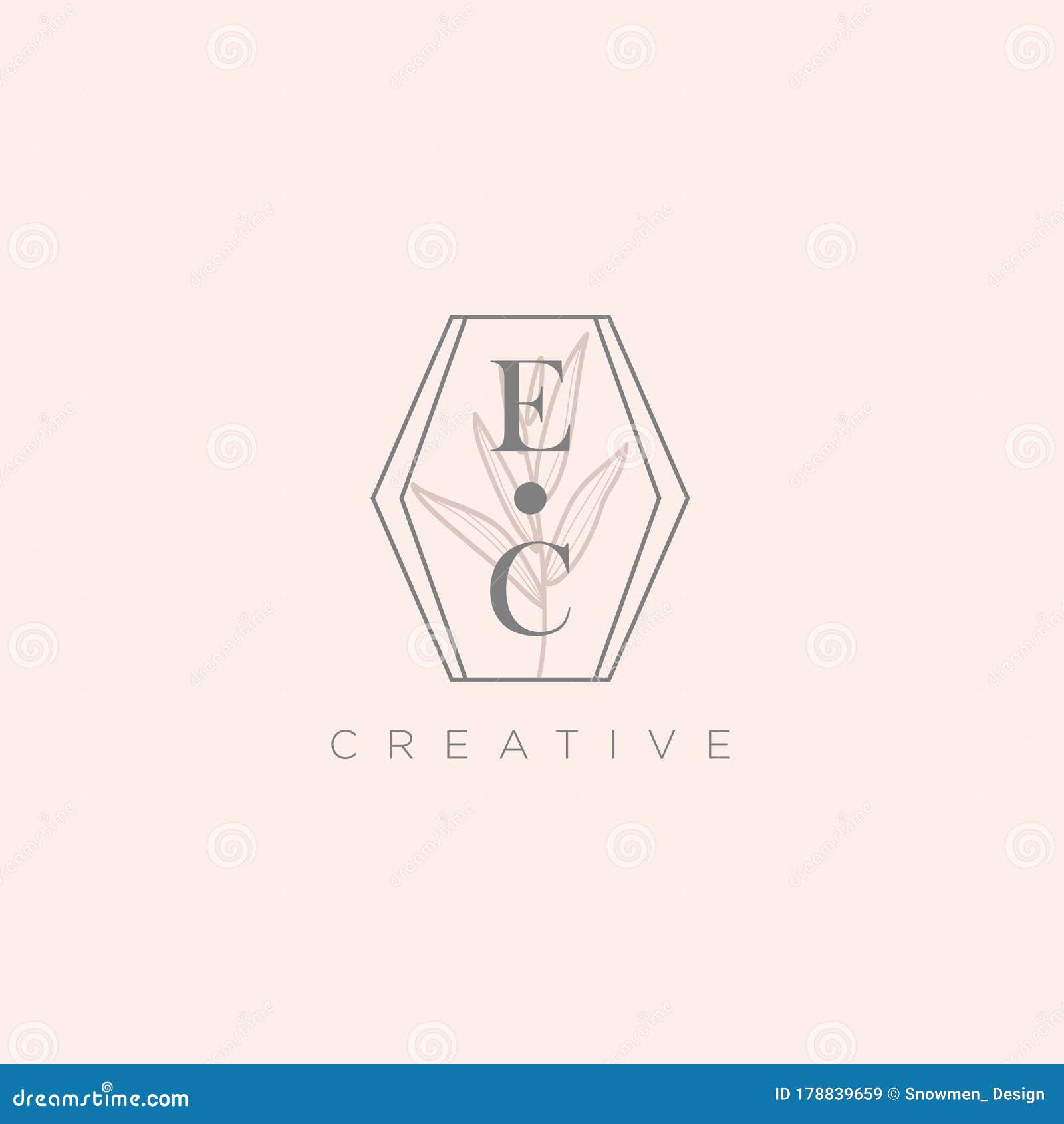 EC Beauty Vector Initial Logo, Wedding, Fashion, Jewerly, Boutique ...