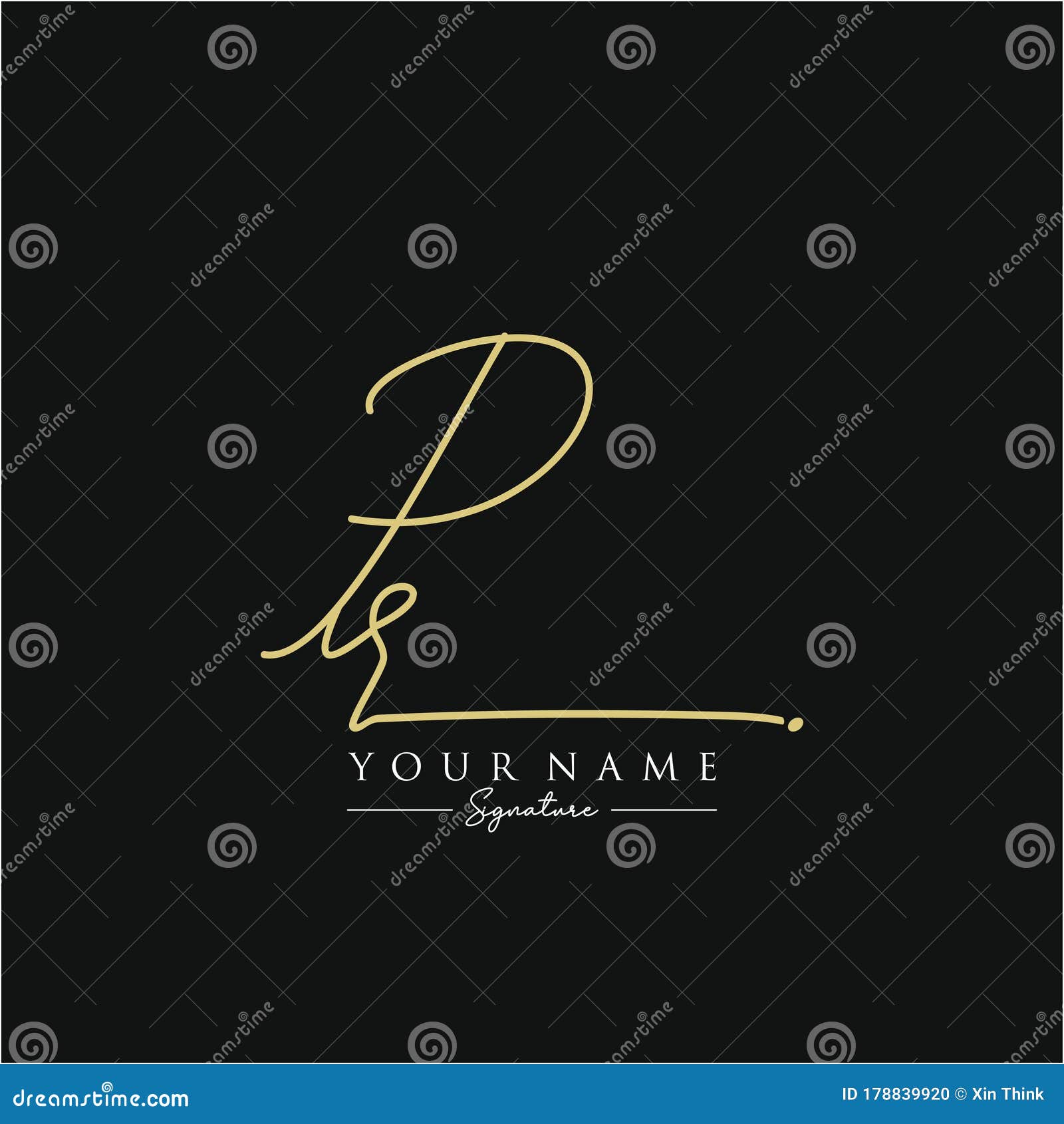 Letter PR Signature Logo Template Vector Stock Vector - Illustration of ...