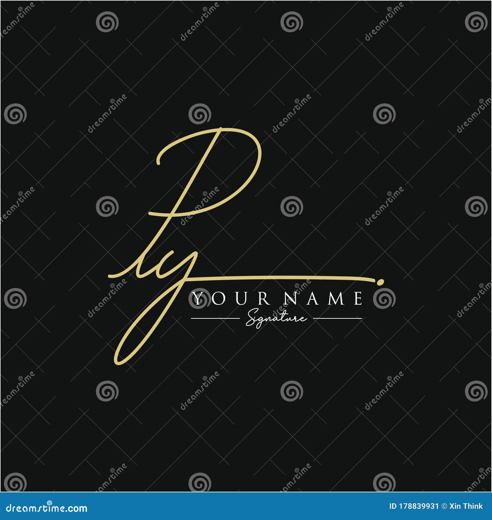 Letter PY Signature Logo Template Vector Stock Vector - Illustration of ...
