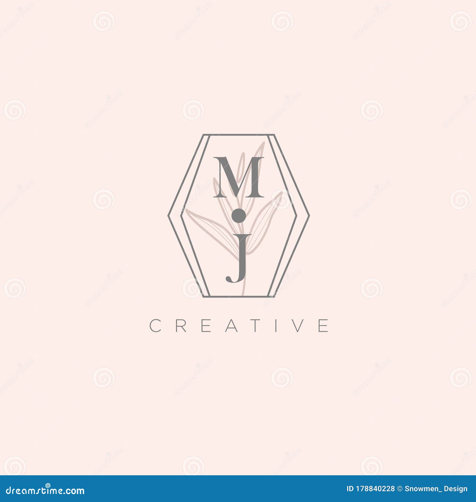 MJ Beauty Vector Initial Logo, Wedding, Fashion, Jewerly, Boutique ...